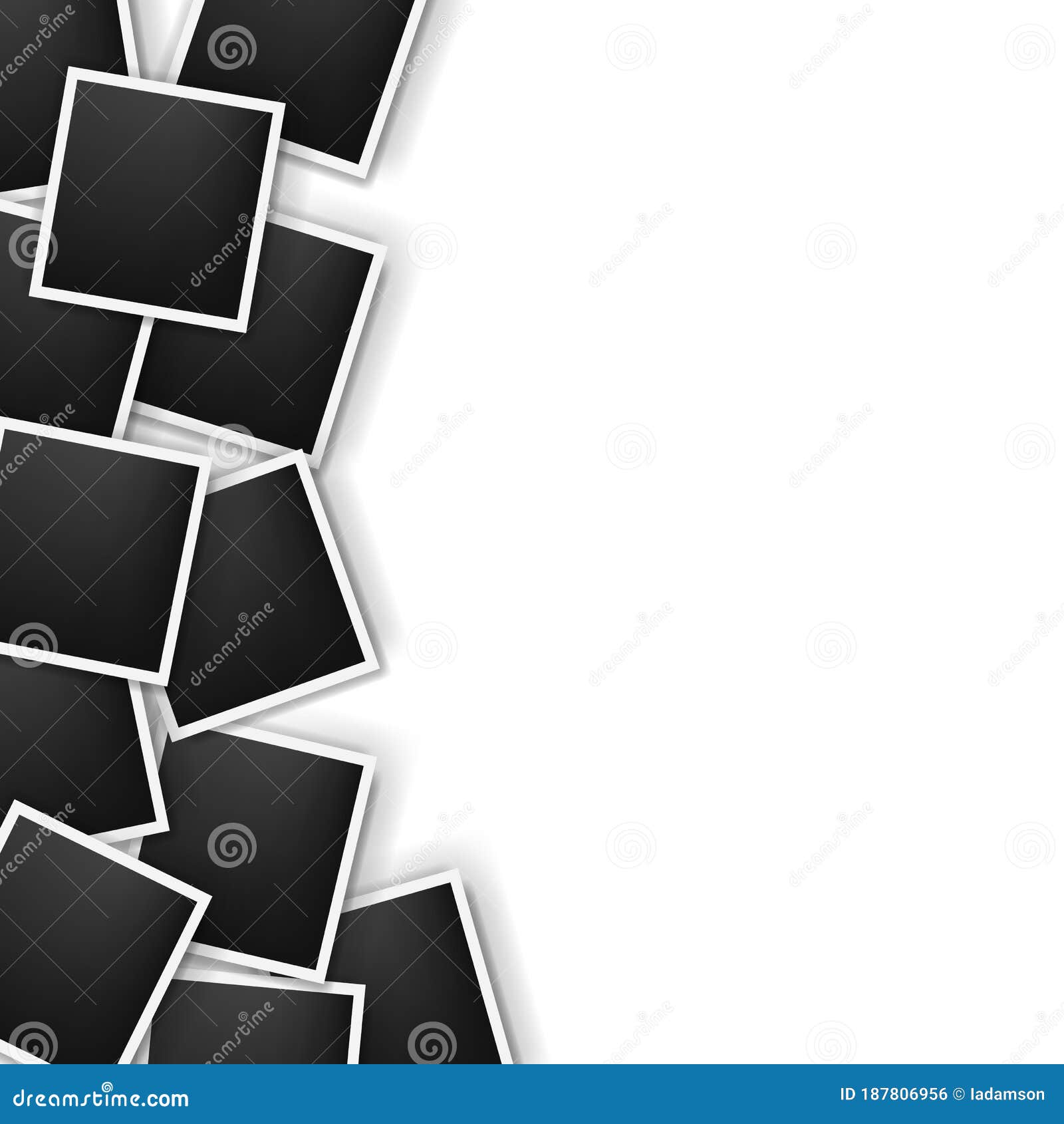 Photos Border on White Background Stock Vector - Illustration of blank ...