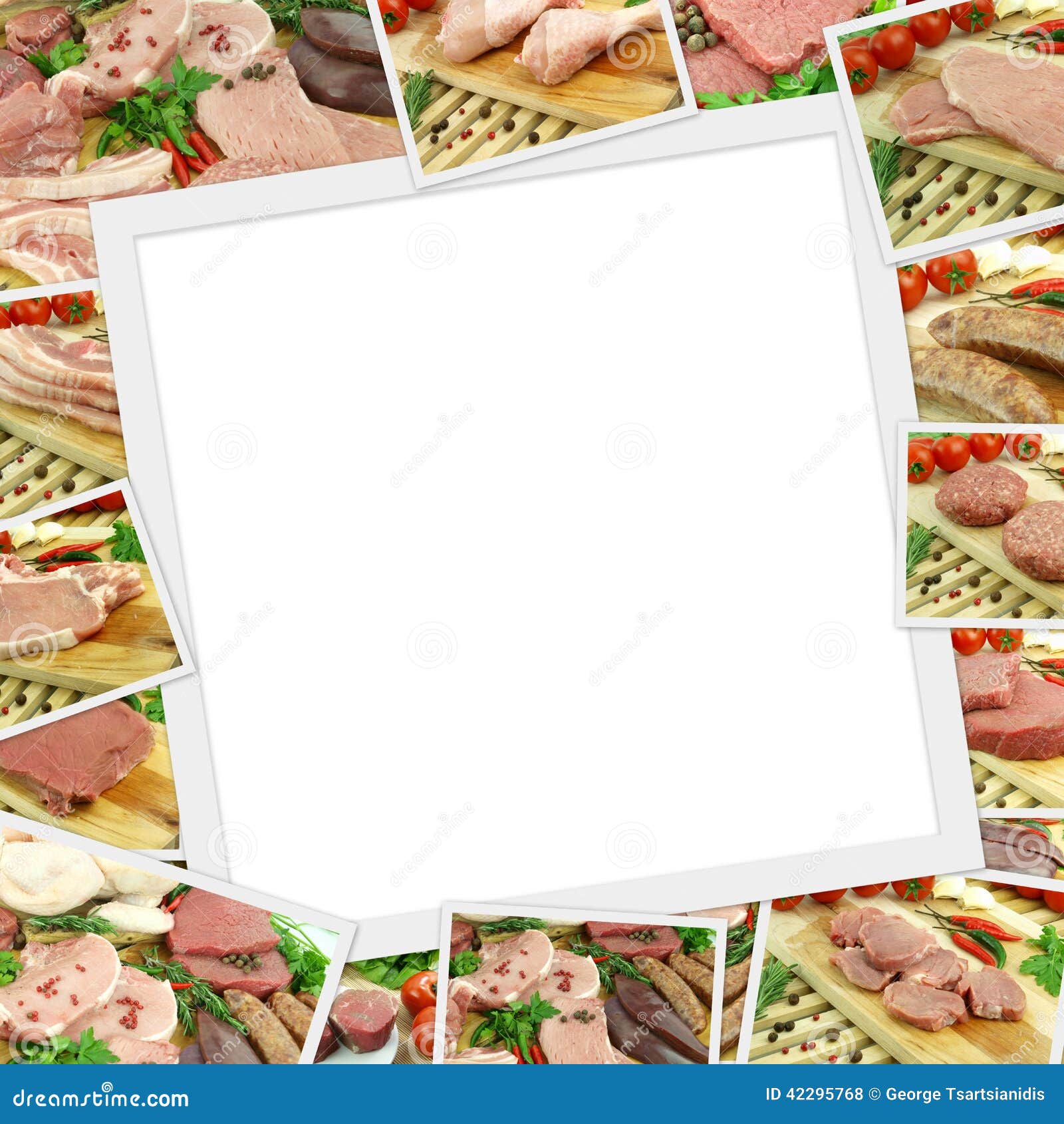 Photos Collection of Raw Meat Stock Photo - Image of fresh, collage ...
