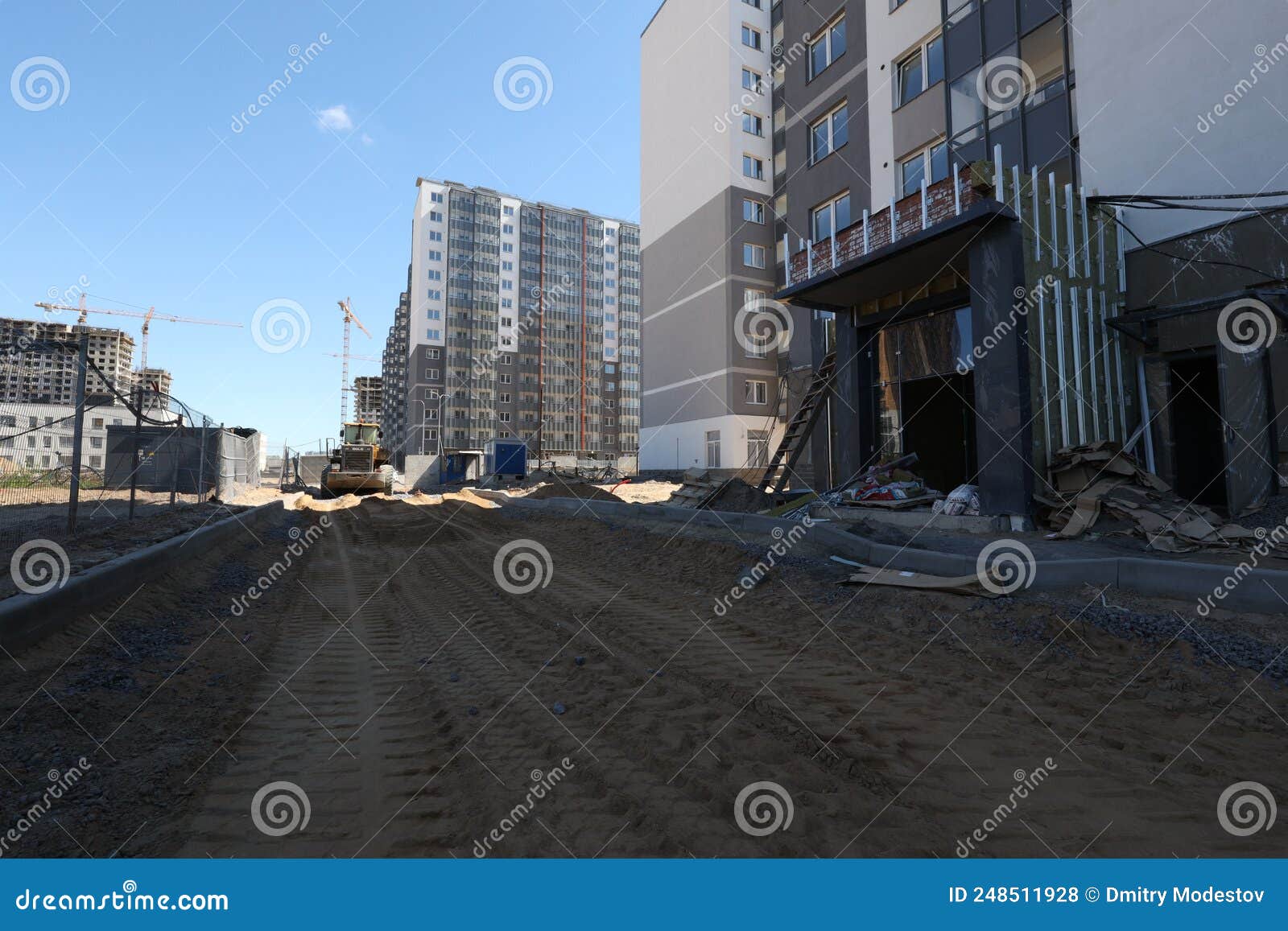 Photos of the Construction Process of the Residential Complex Stock ...