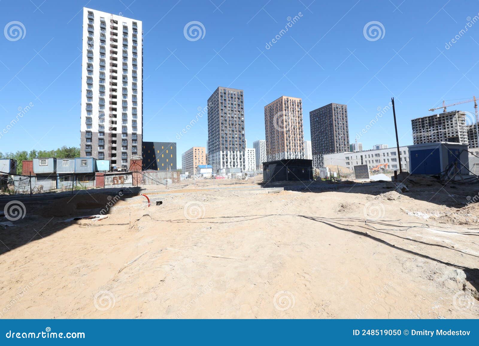 Photos of the Construction Process of the Residential Complex Stock ...