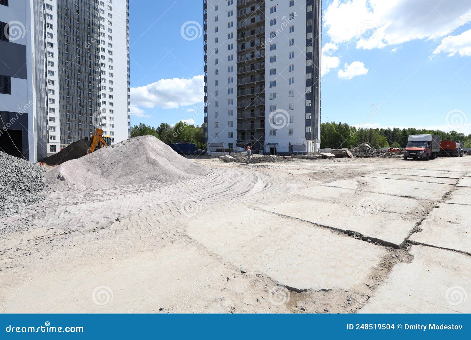 Photos of the Construction Process of the Residential Complex Stock ...