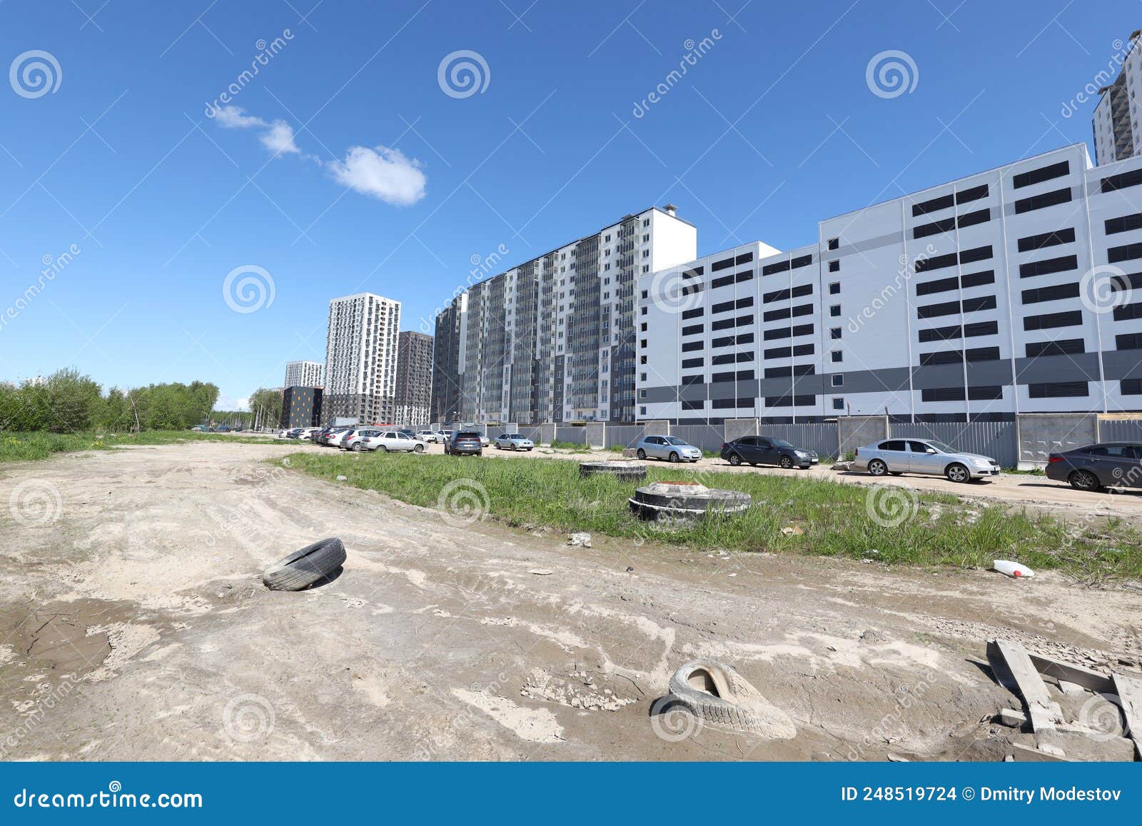 Photos of the Construction Process of the Residential Complex Stock ...