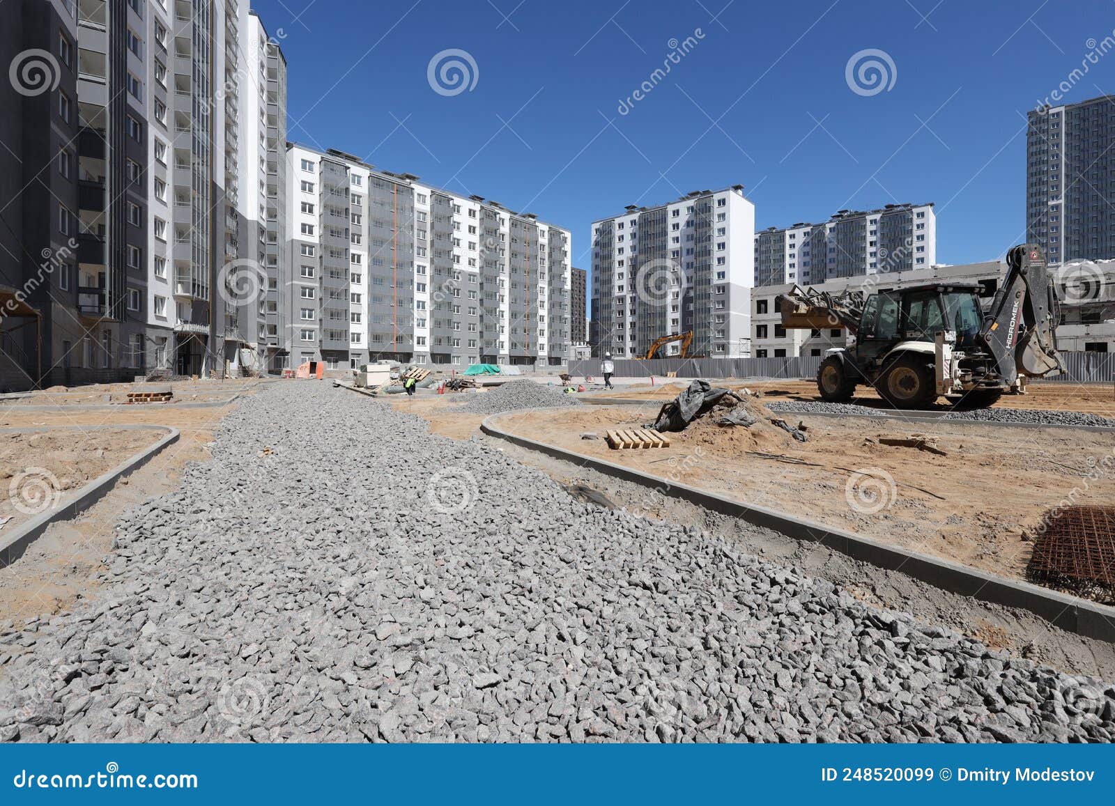 Photos of the Construction Process of the Residential Complex Stock ...