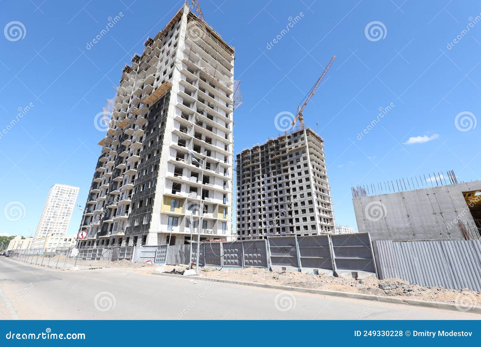 Photos of the Construction Process of the Residential Complex Stock ...