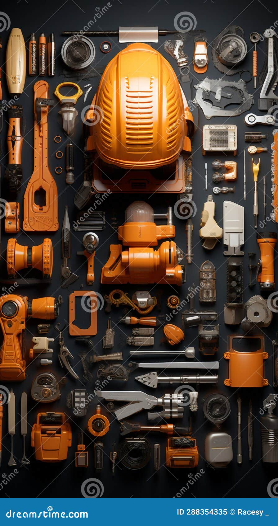 Photo Different Construction Accessories and Mini Construction Stock ...