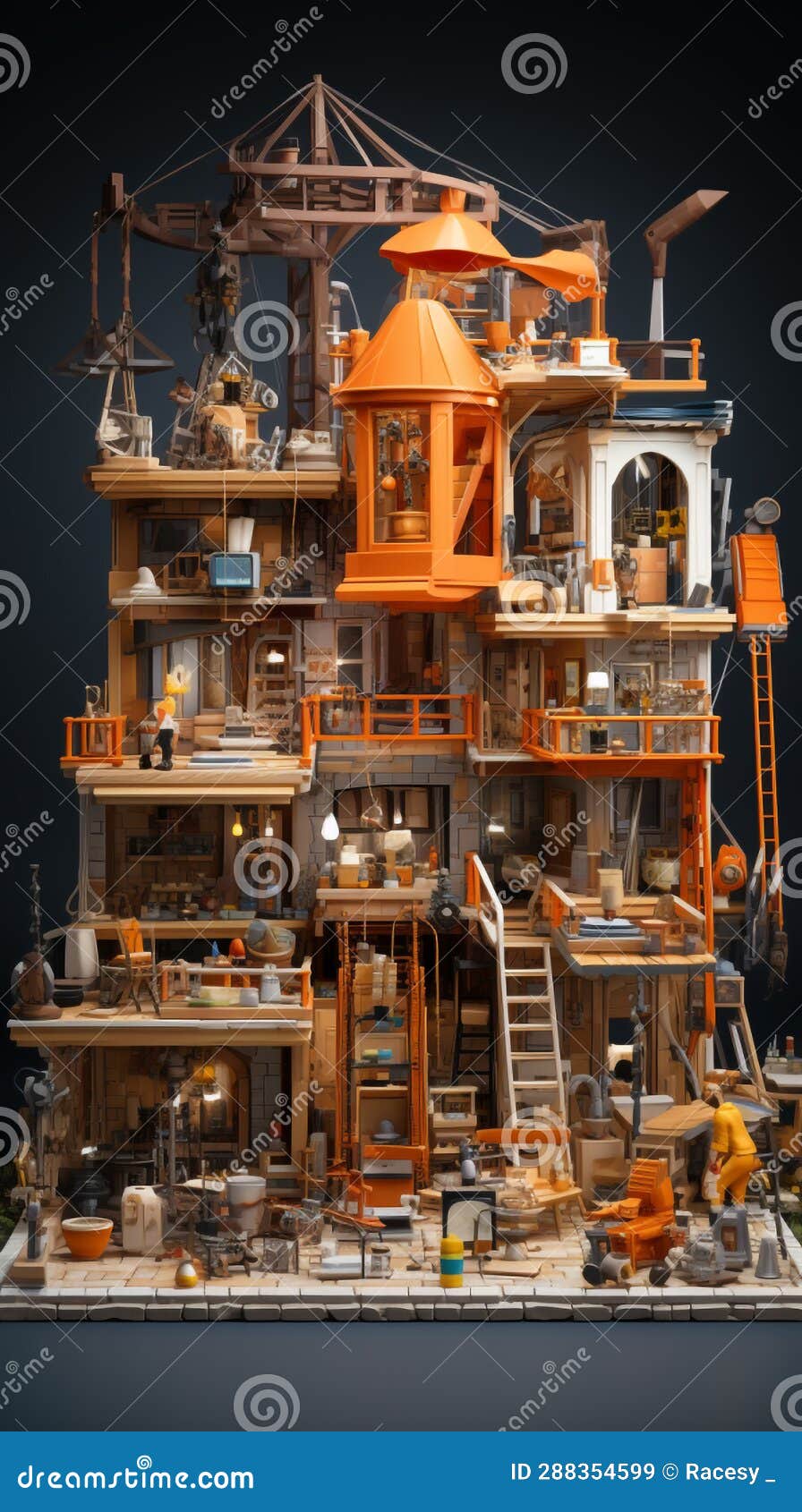 Photo Different Construction Accessories and Mini Construction Stock ...