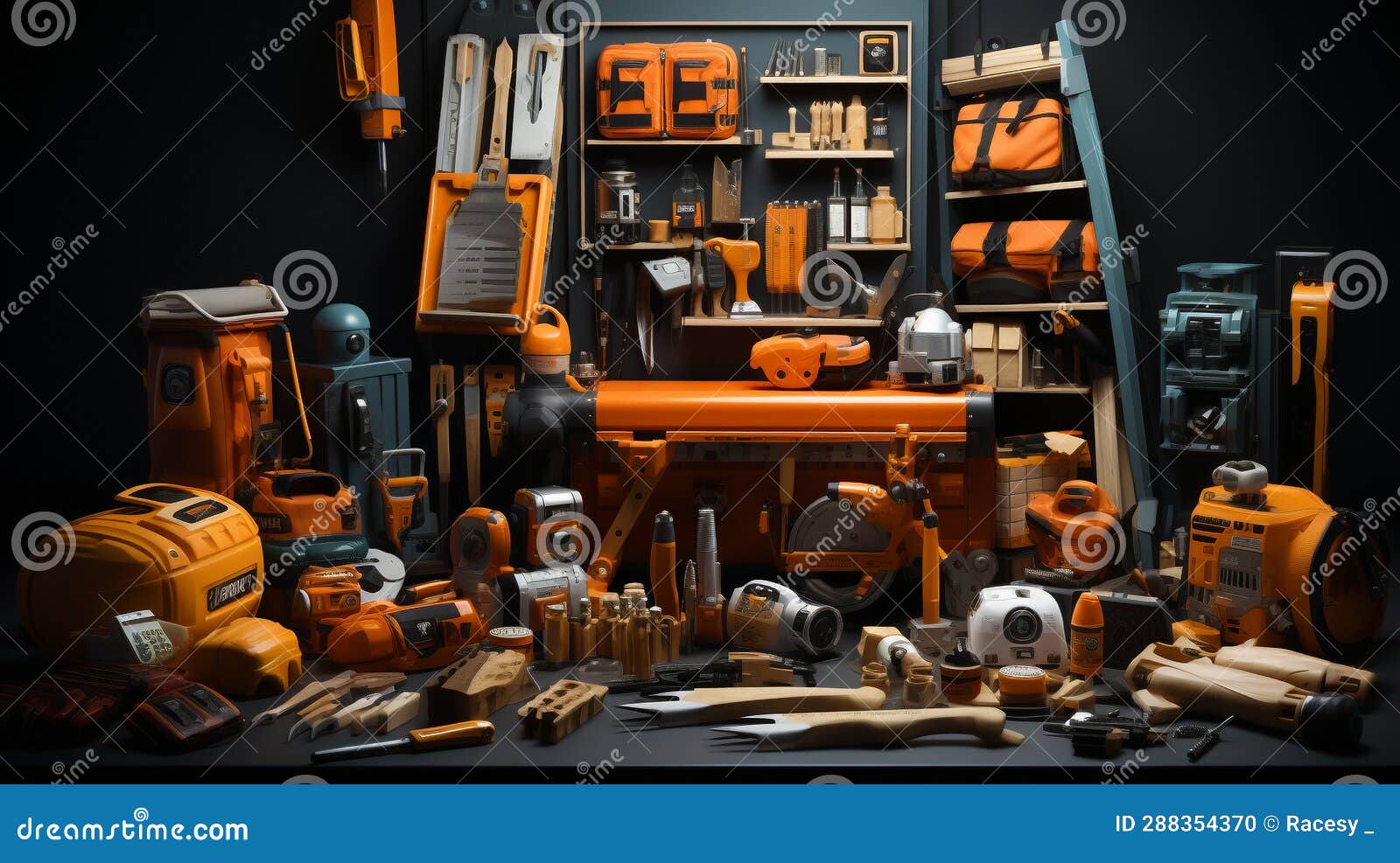 Photo Different Construction Accessories Stock Illustration ...