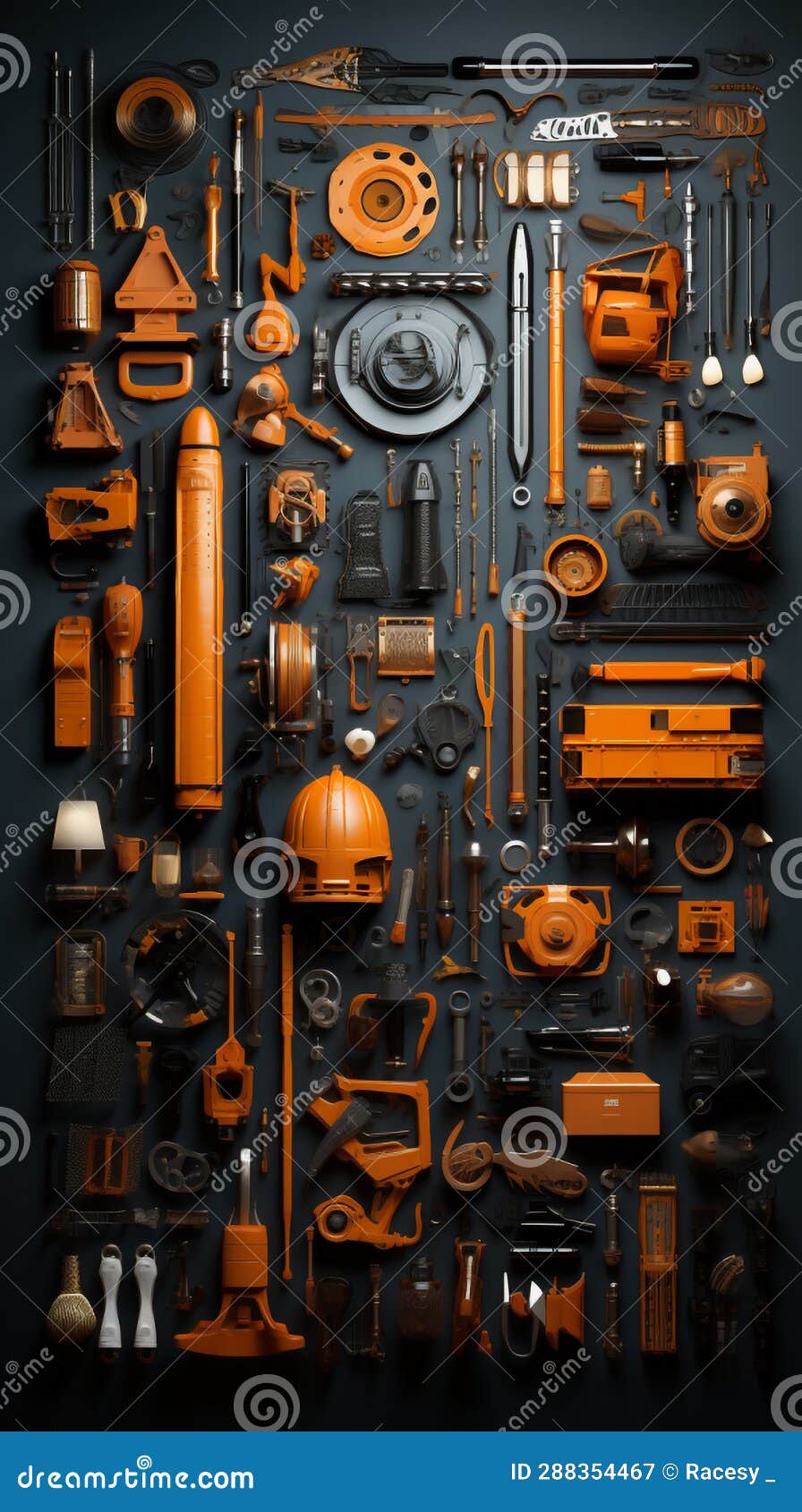 Photo Different Construction Accessories Stock Illustration ...