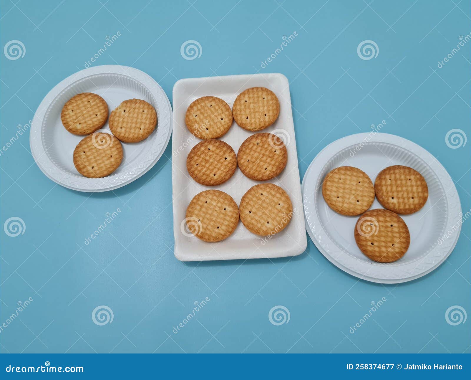 Cookies in the Shape of a Circle Made from Flour and Other Ingredients ...