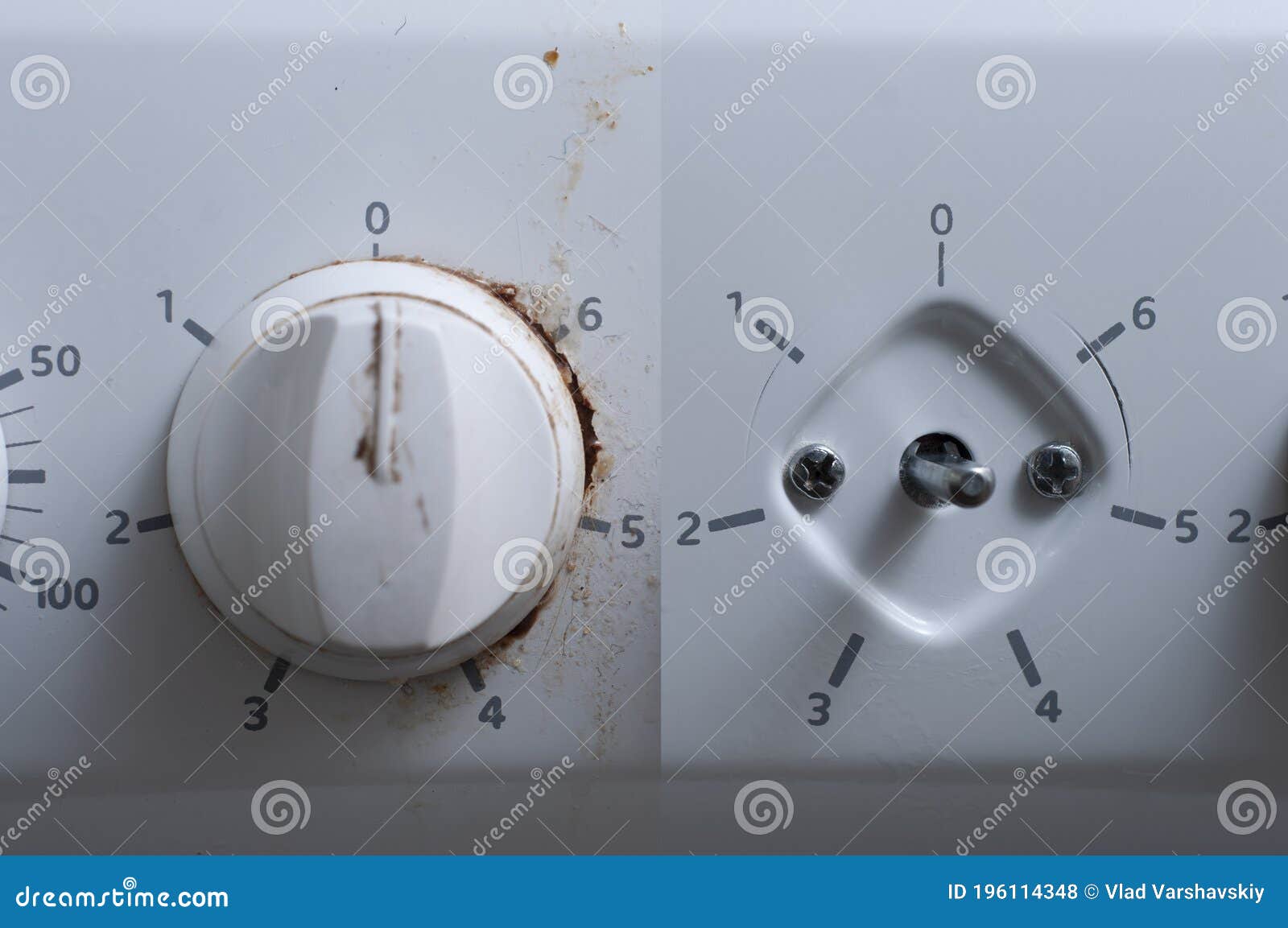 Photos before and after Disassembling and Cleaning the Electric Stove ...