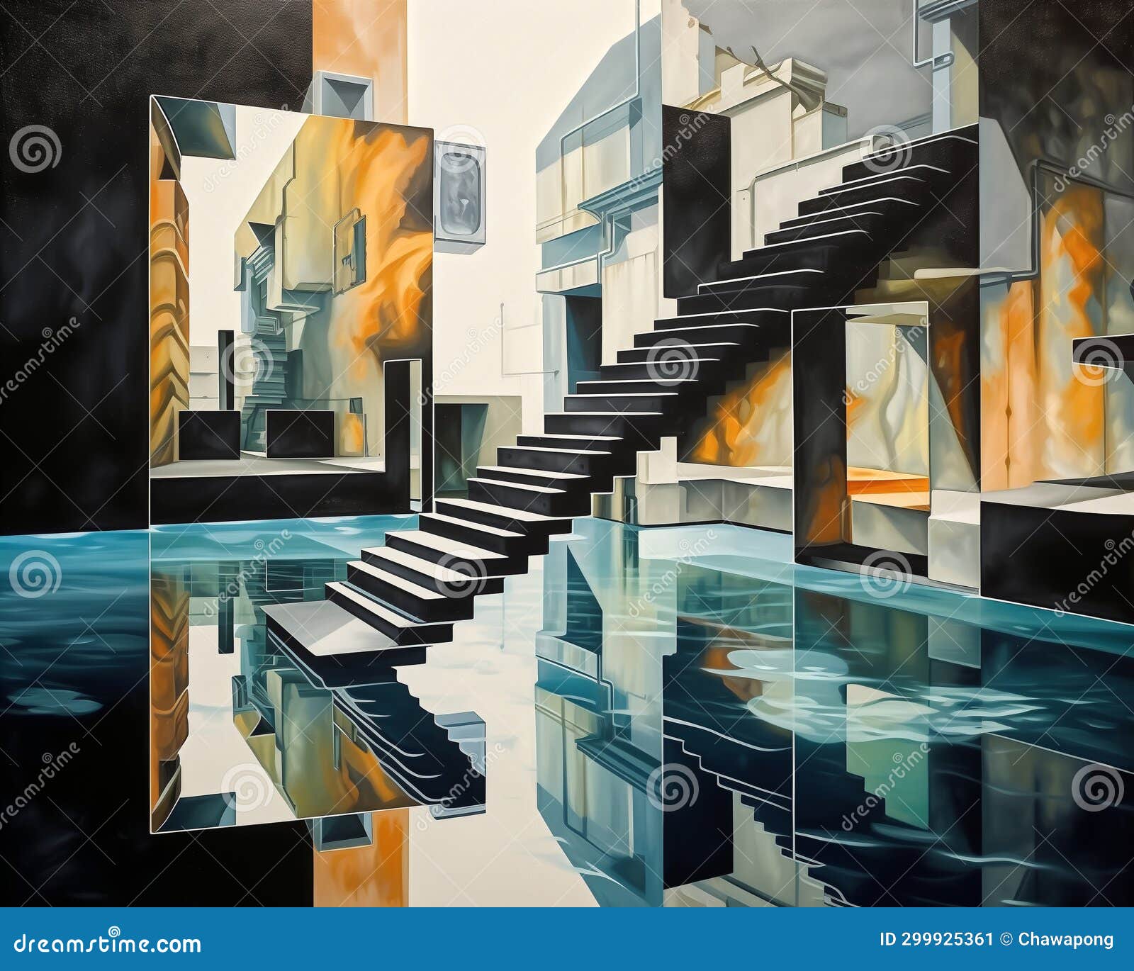 Twisted Views, Abstract Illustration Stock Illustration - Illustration ...