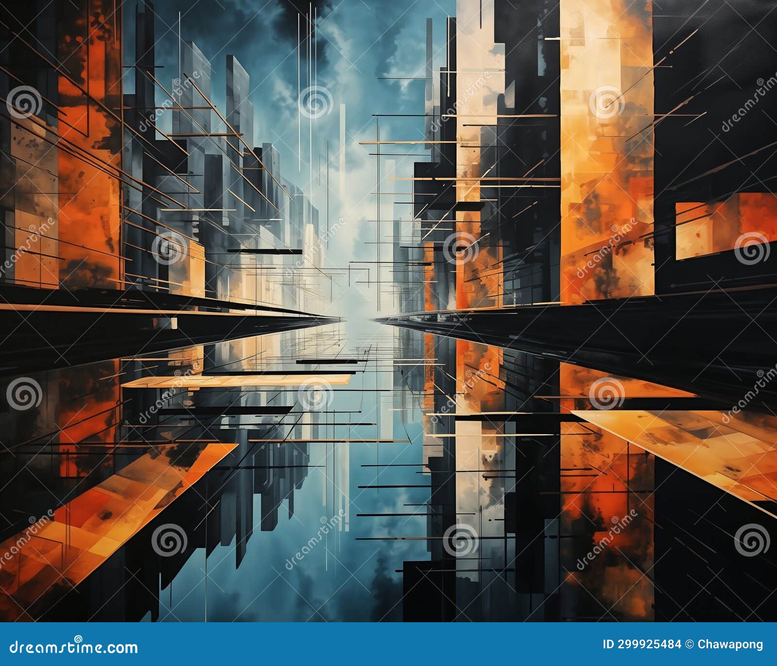 Twisted Views, Abstract Illustration Stock Illustration - Illustration ...