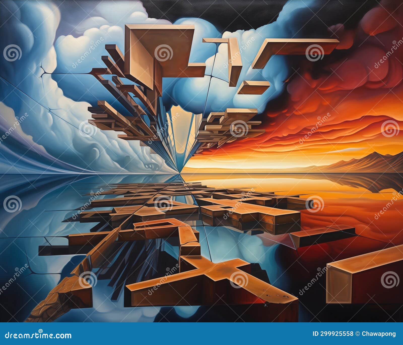 Twisted Views, Abstract Illustration Stock Illustration - Illustration ...