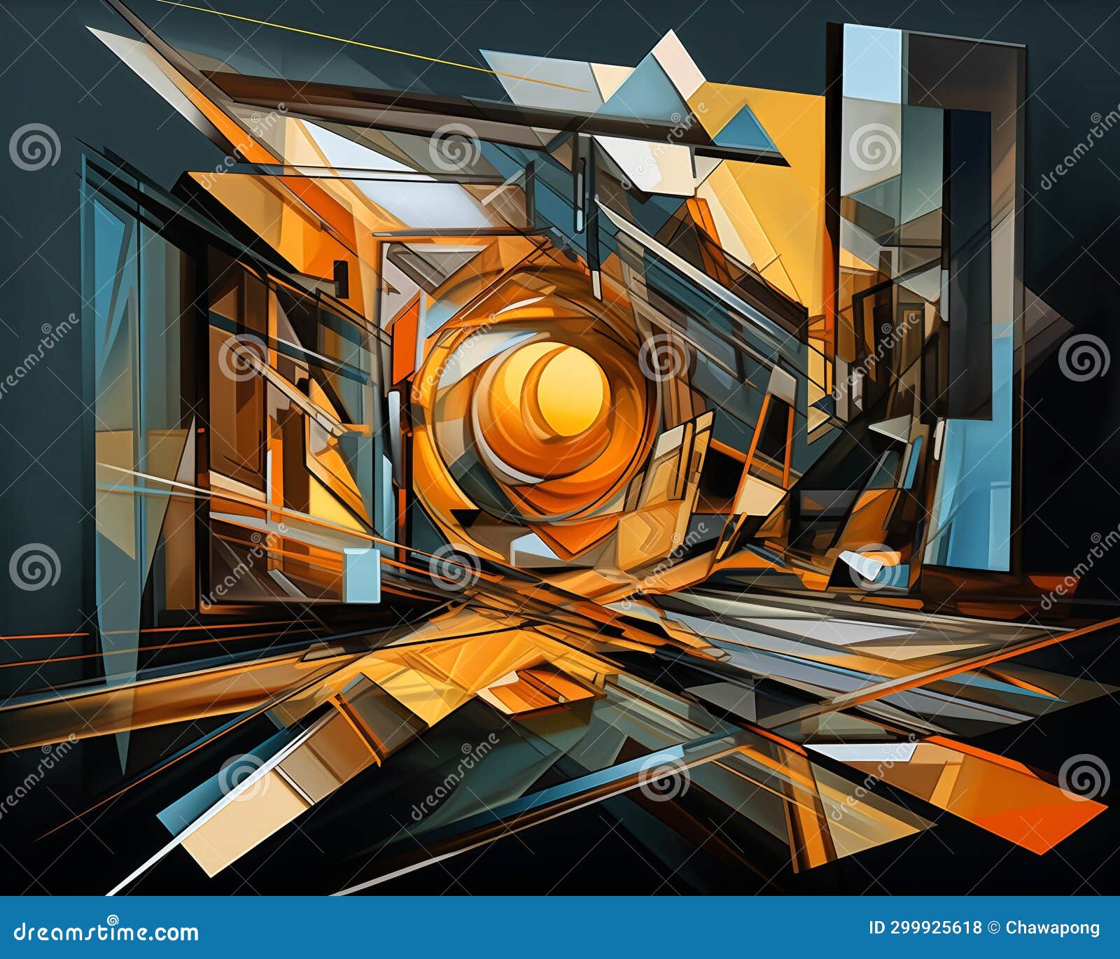 Twisted Views, Abstract Illustration Stock Illustration - Illustration ...