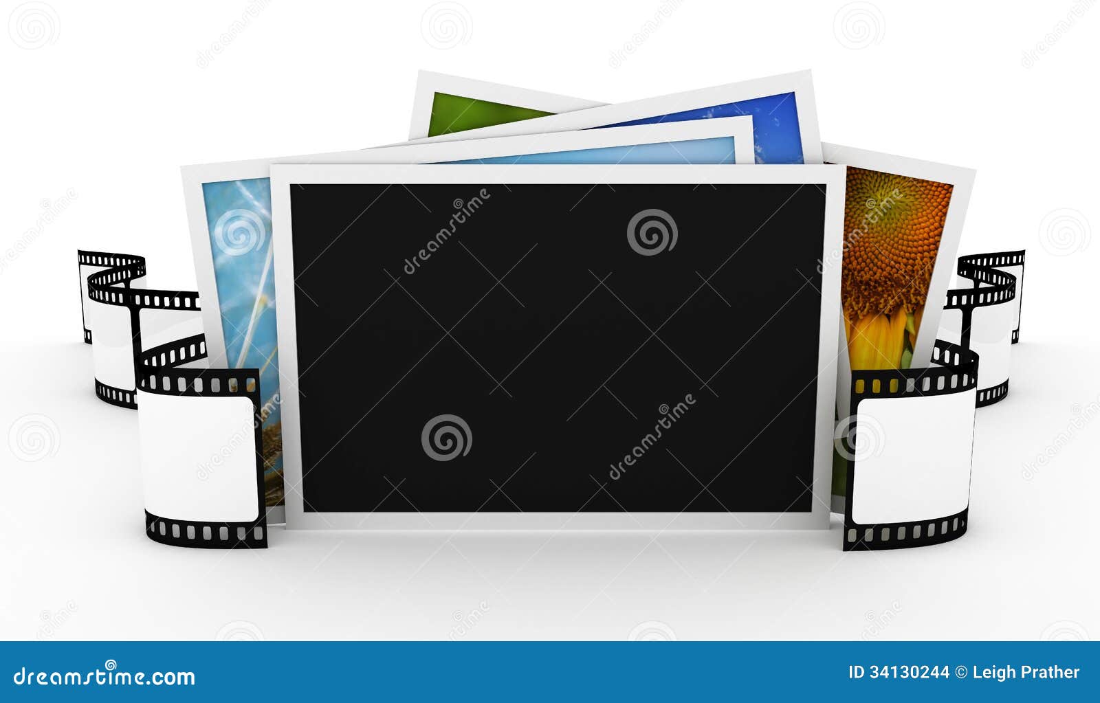 Photos with film stock illustration. Illustration of filmstrip - 34130244