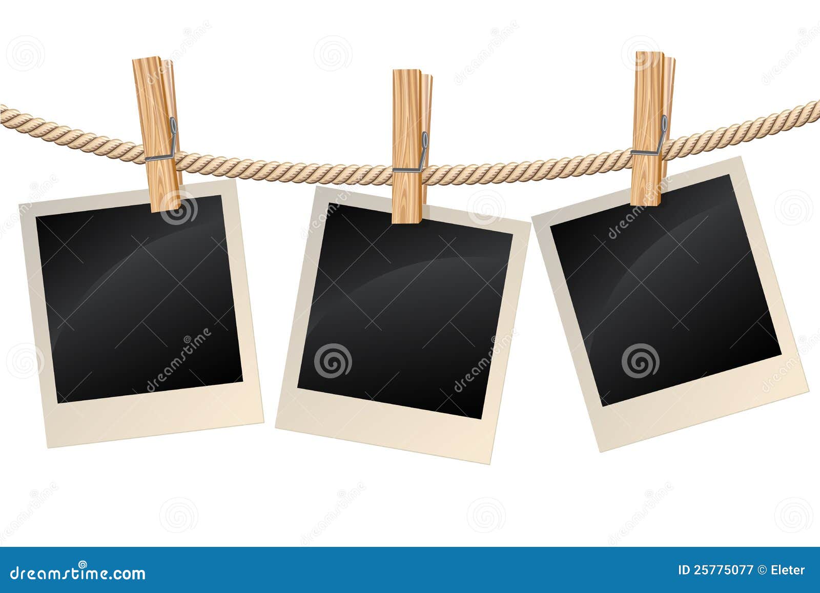 Empty Washing Line Clipart