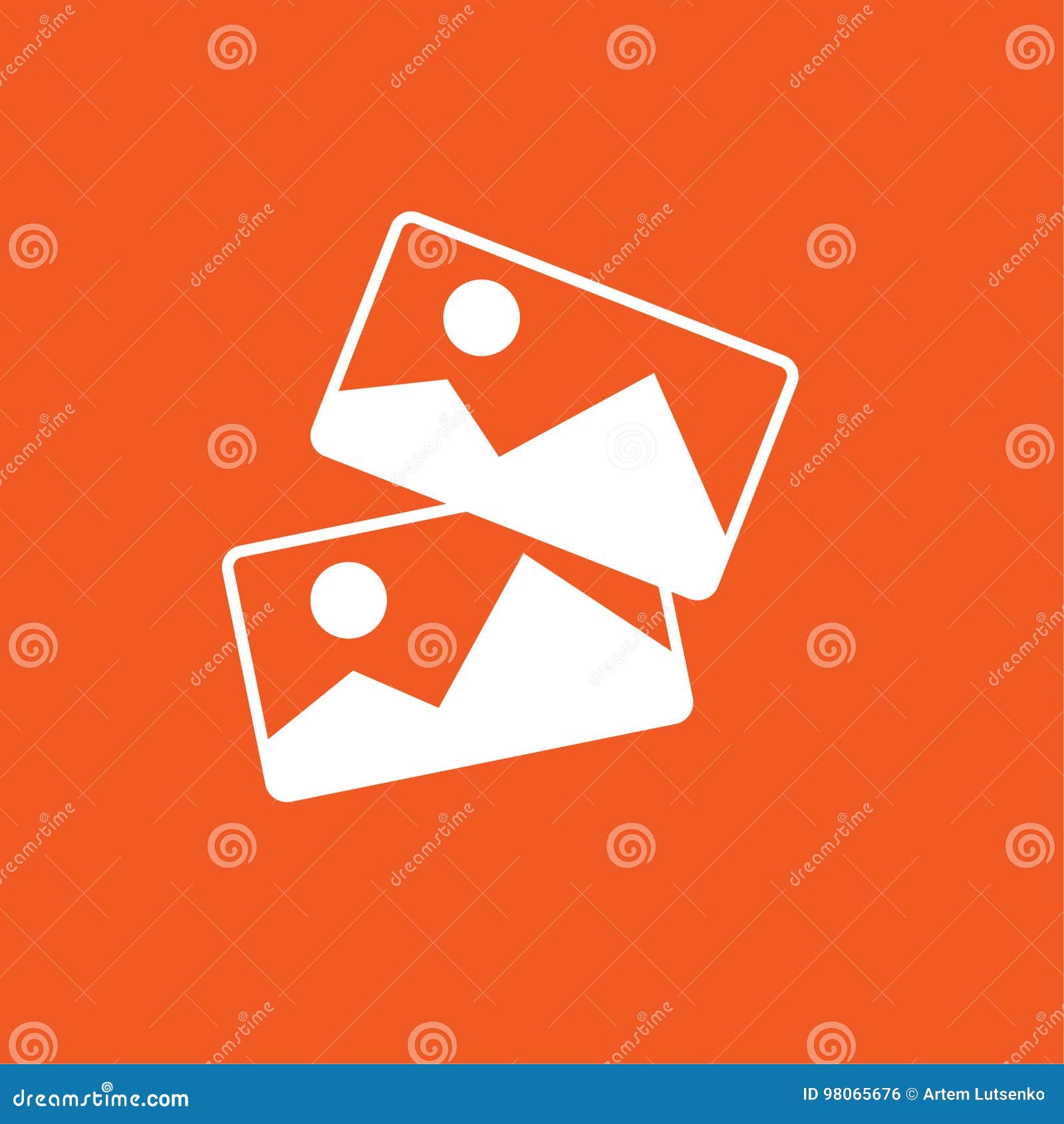 Photos Icon Simple Illustration Stock Illustration - Illustration of ...
