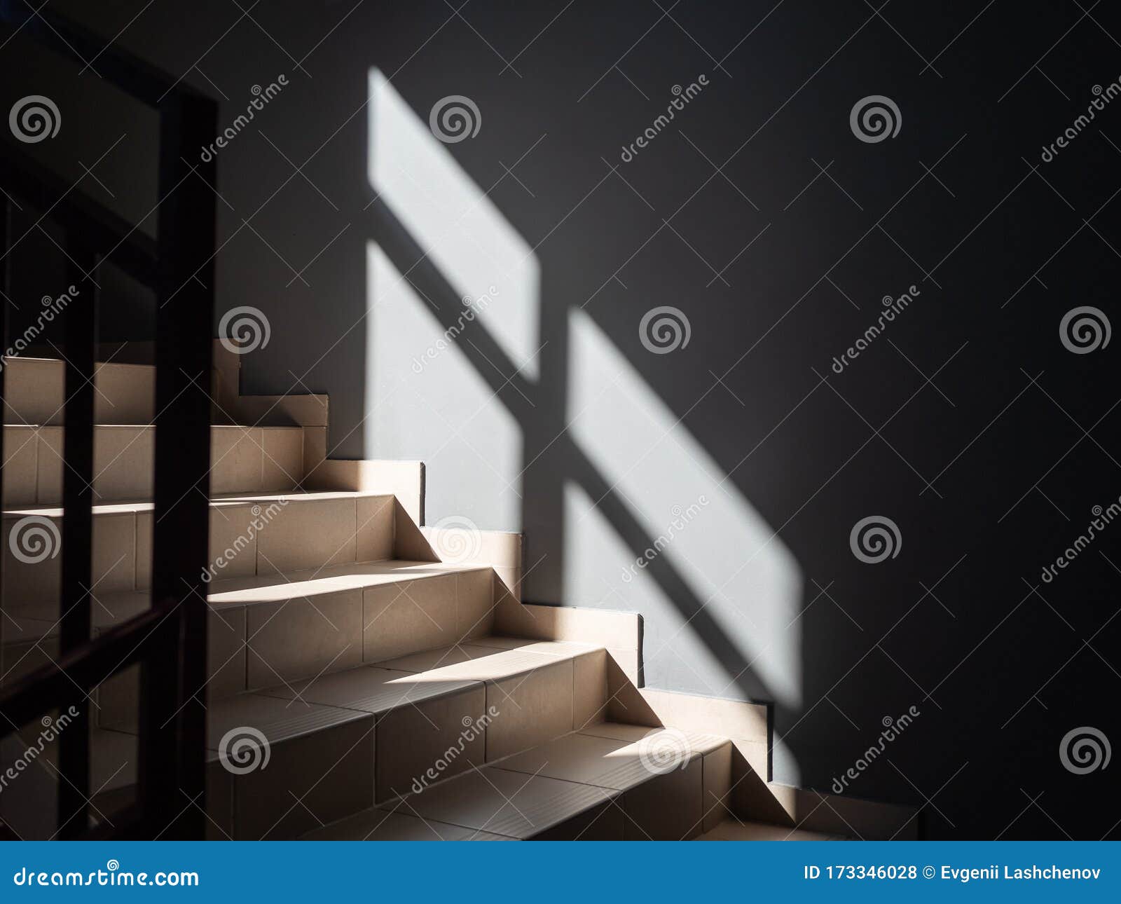 Photos of Light Steps and Gray Wall Partially Illuminated by the Sun ...