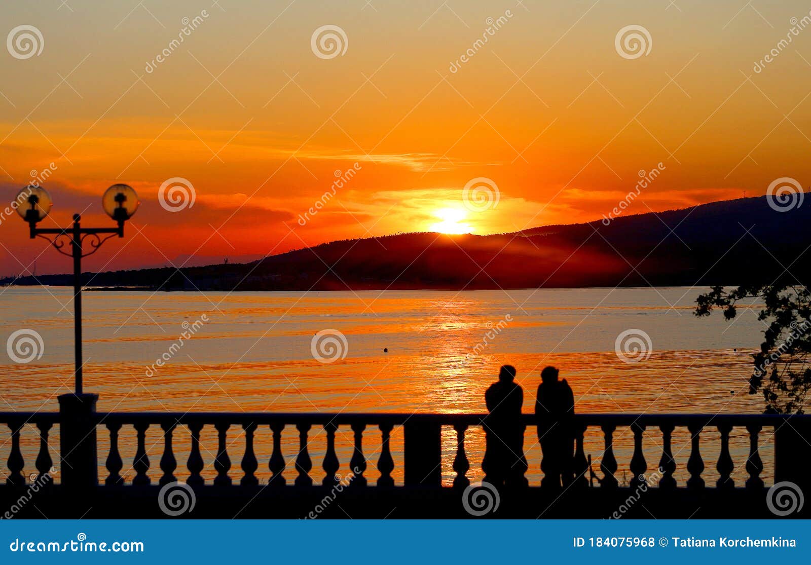 Photos of lovers at sunset stock photo. Image of light - 184075968