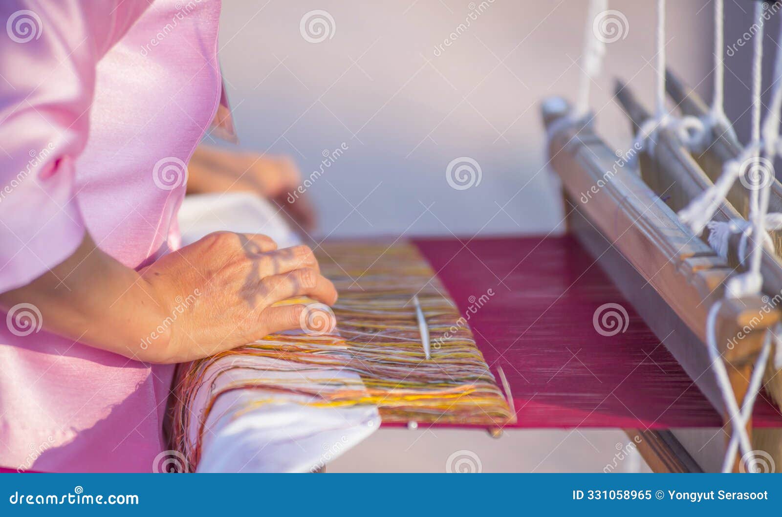 Photos of People Working in Weaving with Traditional Methods Stock ...