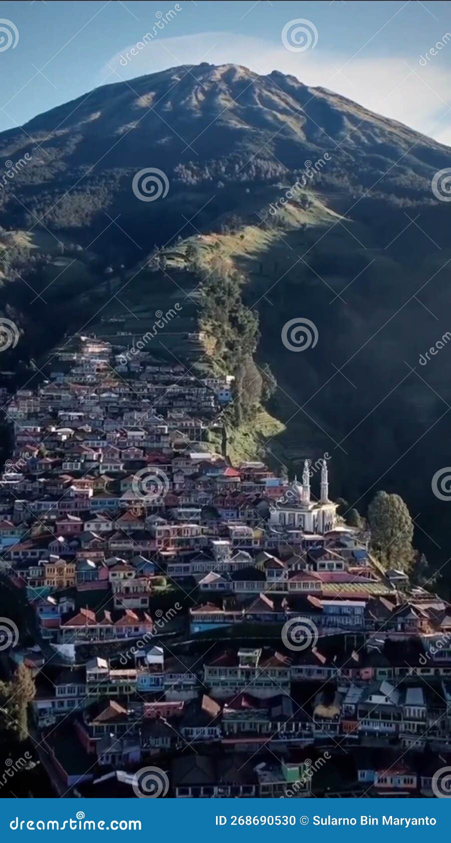 Photos of Residential Areas on the Slopes of Mountains in Central Java ...
