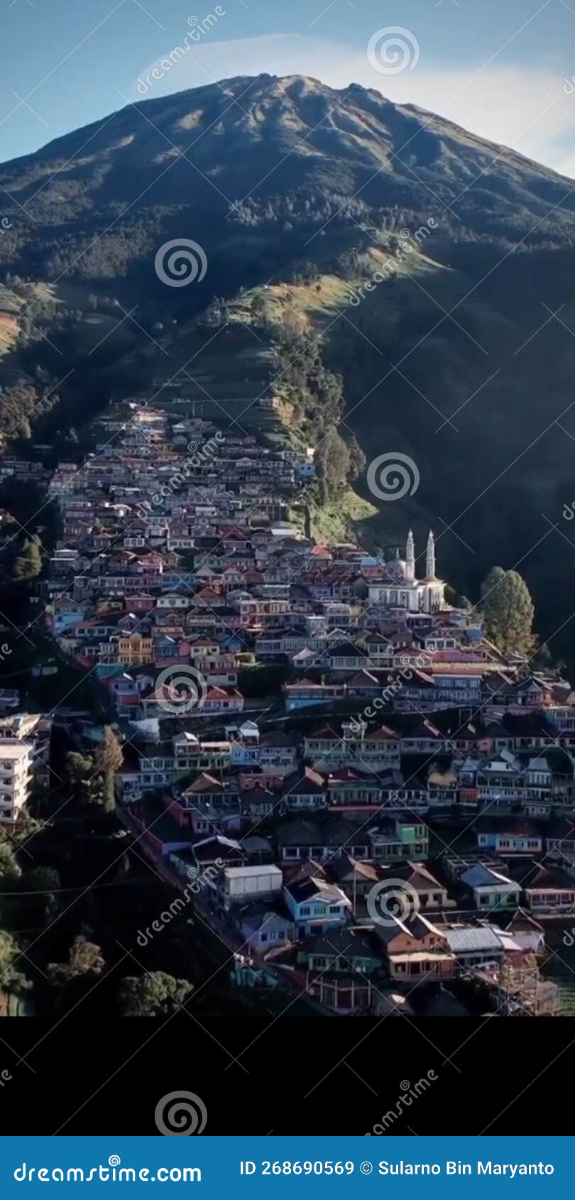 Photos of Residential Areas on the Slopes of Mountains in Central Java ...