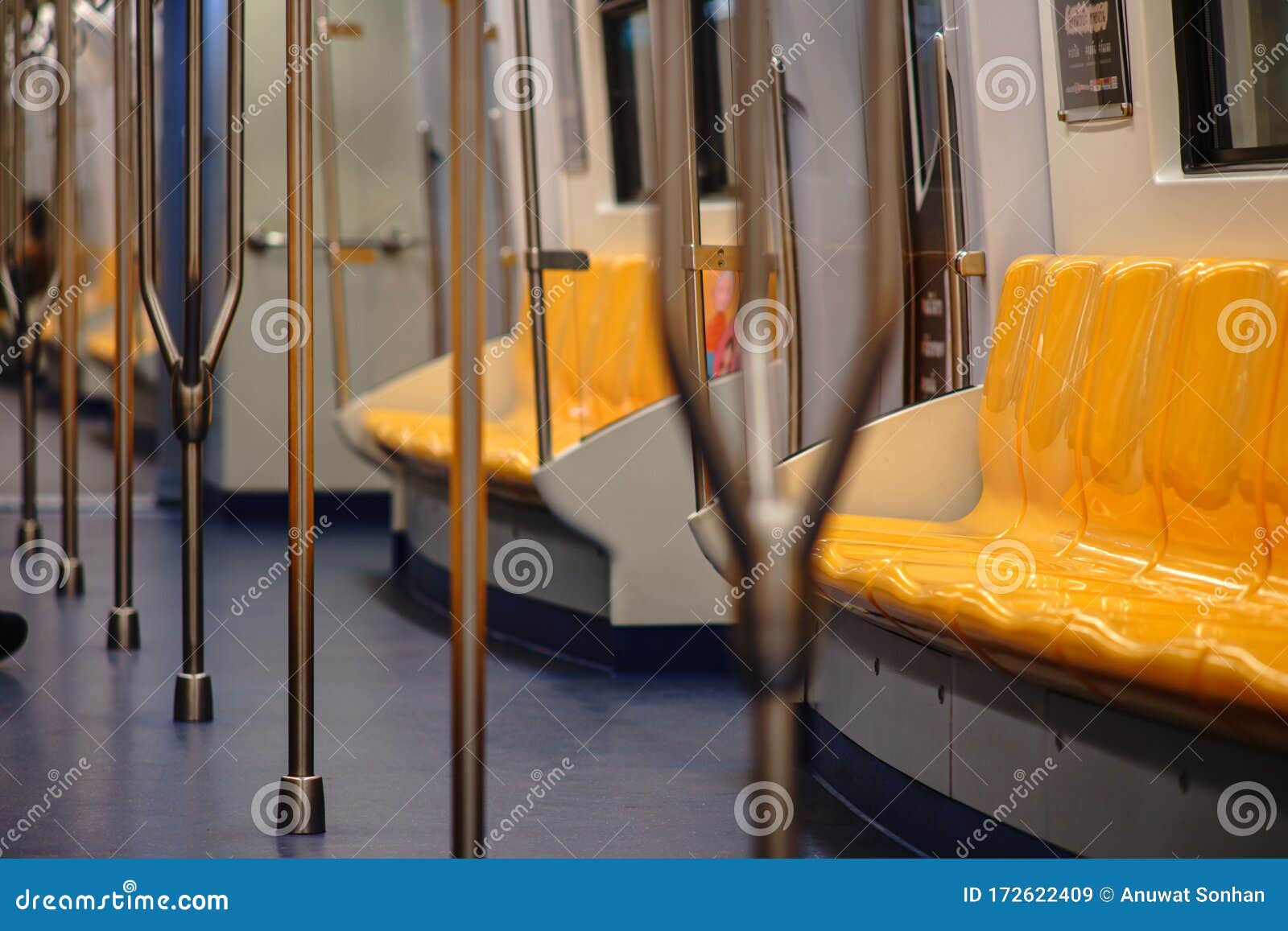 Photos of Seats and Pillars on the Train Stock Image - Image of petal ...