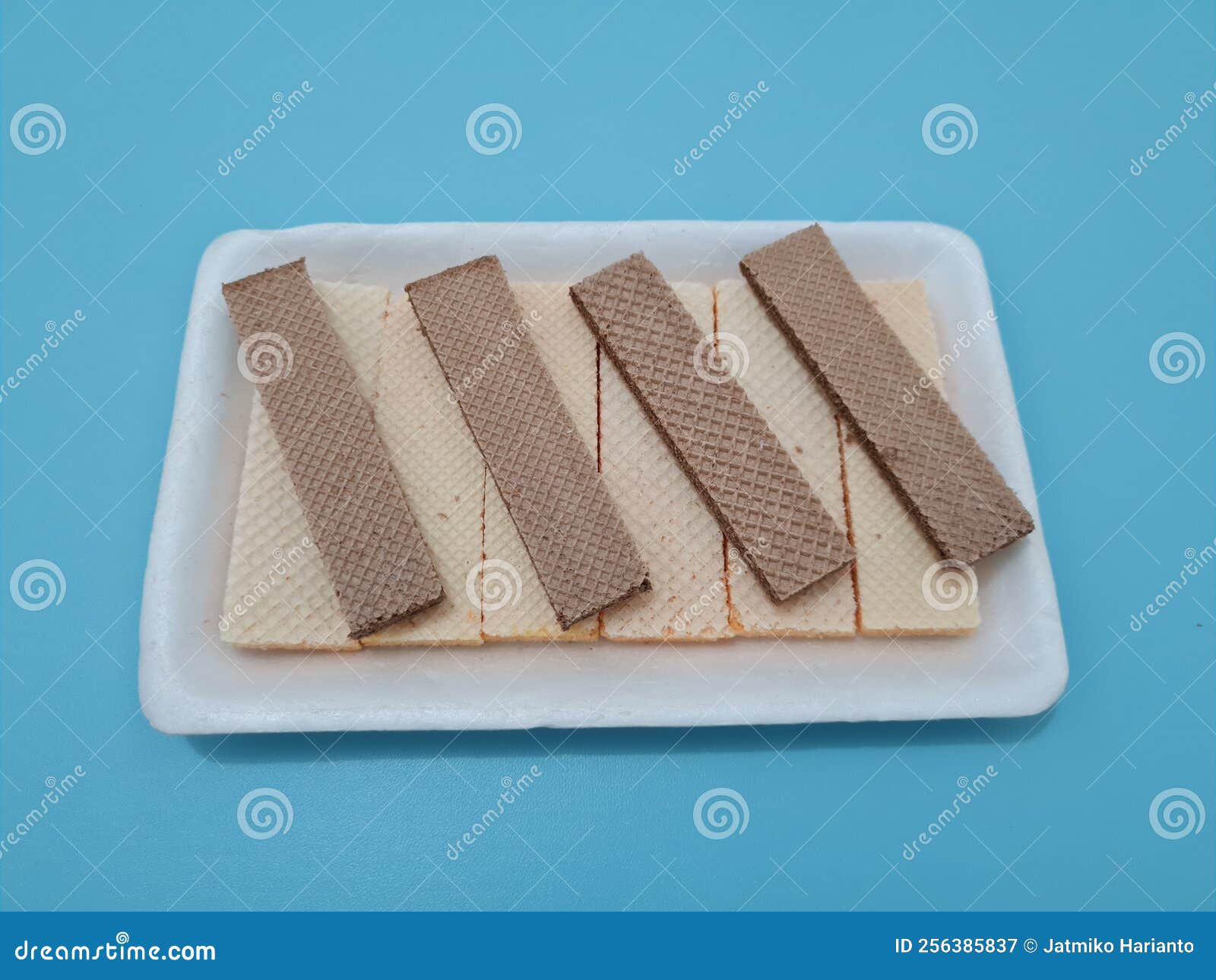 Snacks are Wafers that are Layered in a Container Stock Image - Image ...
