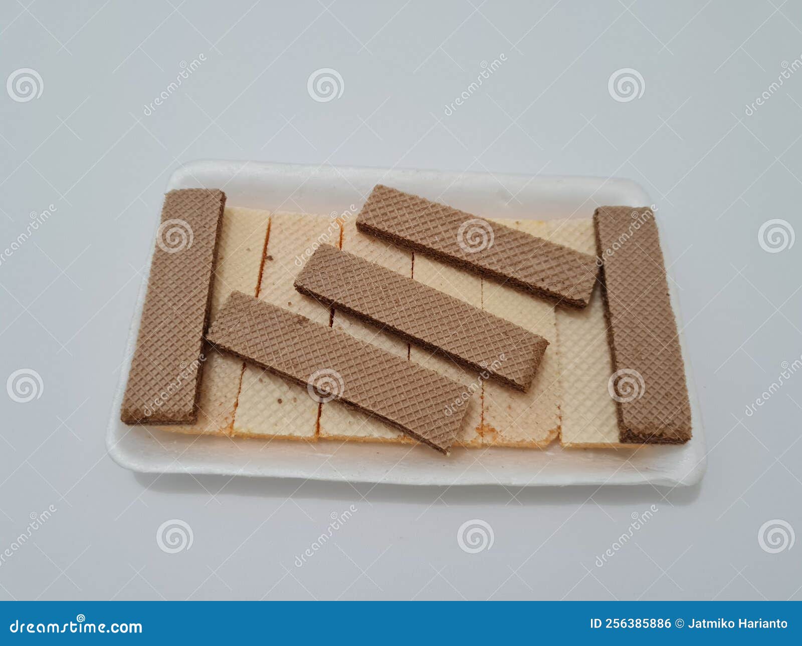 Snacks are Wafers that are Layered in a Container Stock Photo - Image ...