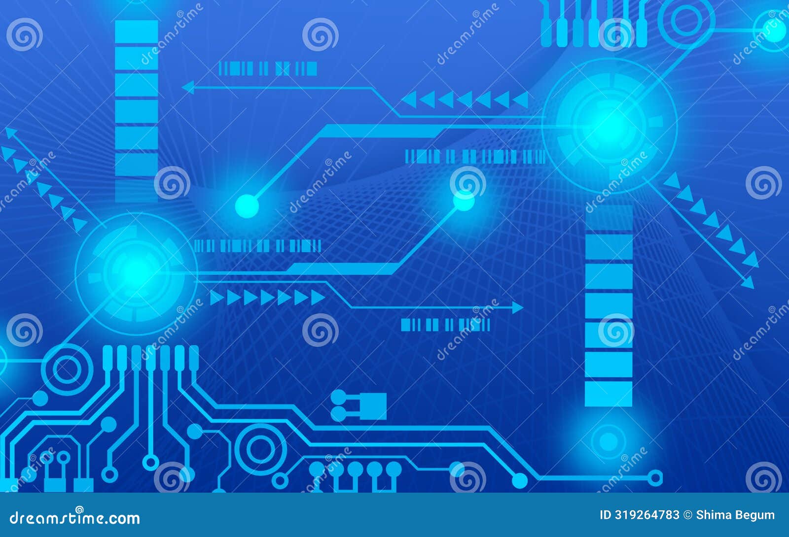 Technology Background with Code Background Designe Stock Illustration ...