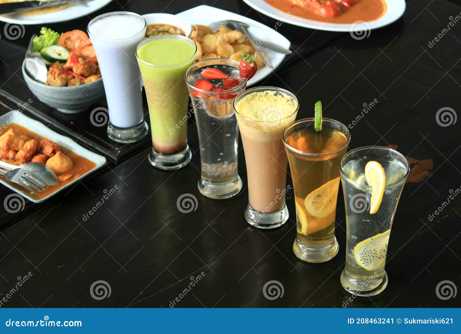 Photos of Various Foods and Drinks that are Fresh and Healthy Stock ...