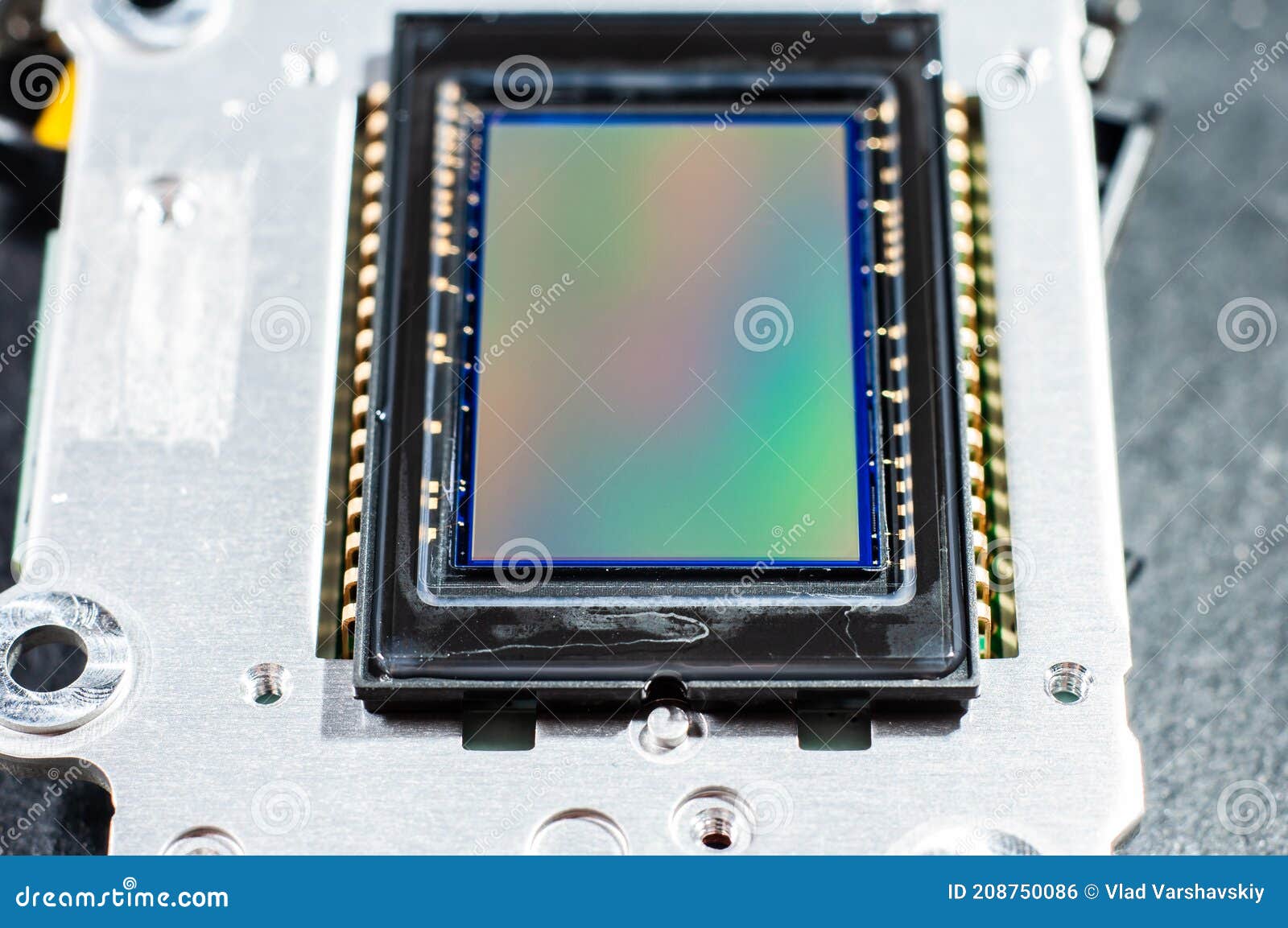 Photosensitive Sensor of a DSLR Close-up Macro Photography Stock Photo ...