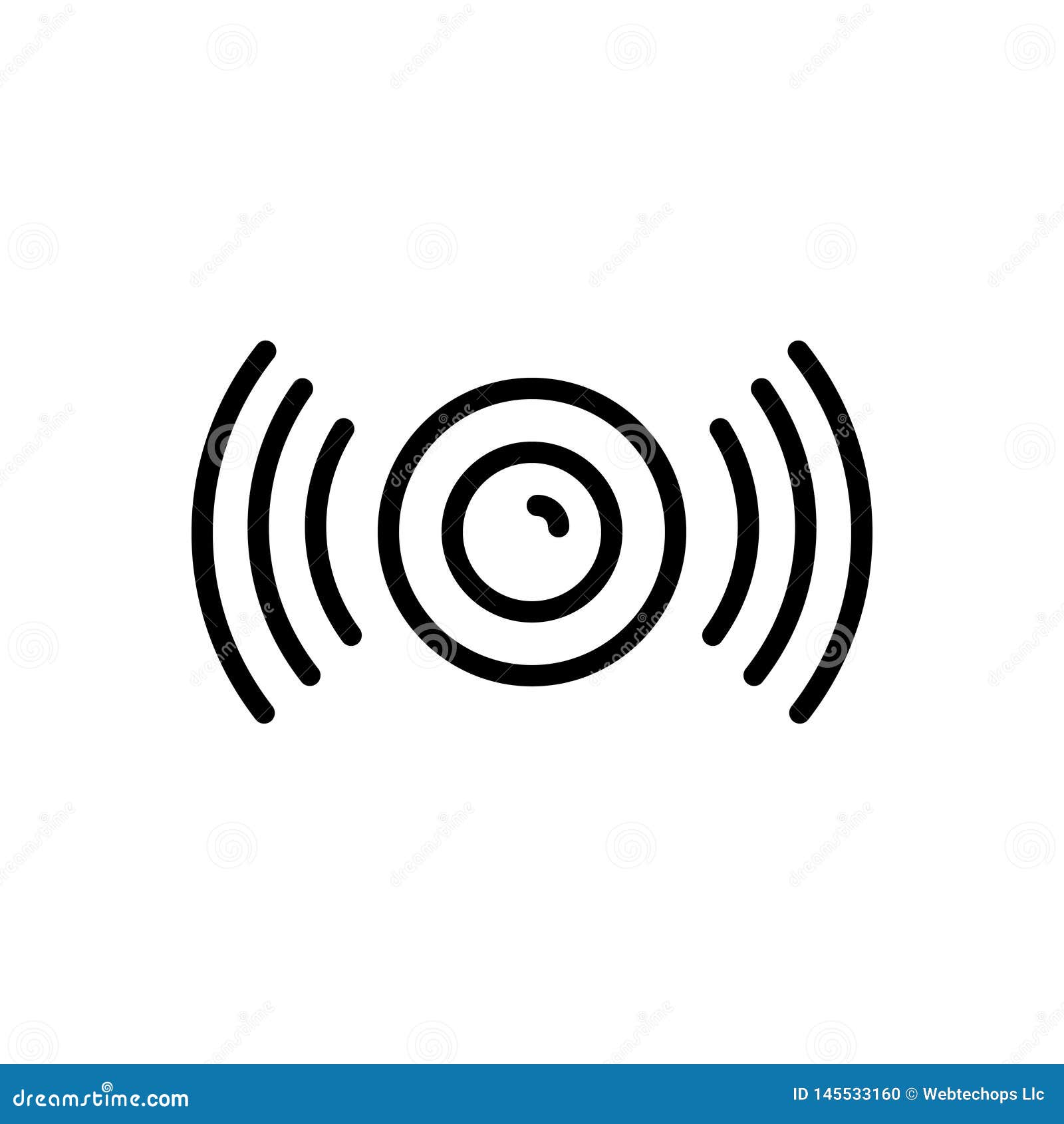 Black Line Icon for Photosensor, Sensor and Camera Stock Illustration ...