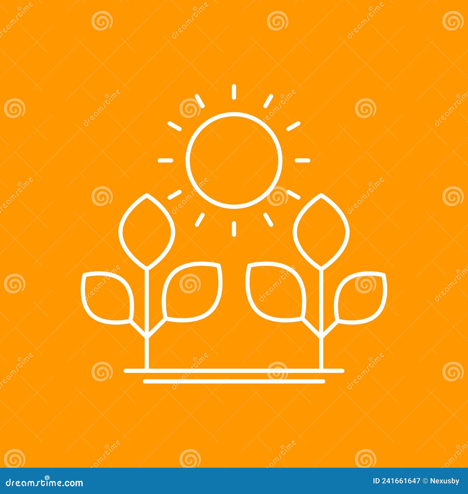 Photosynthesis Icon, Line Vector Art Stock Vector - Illustration of ...