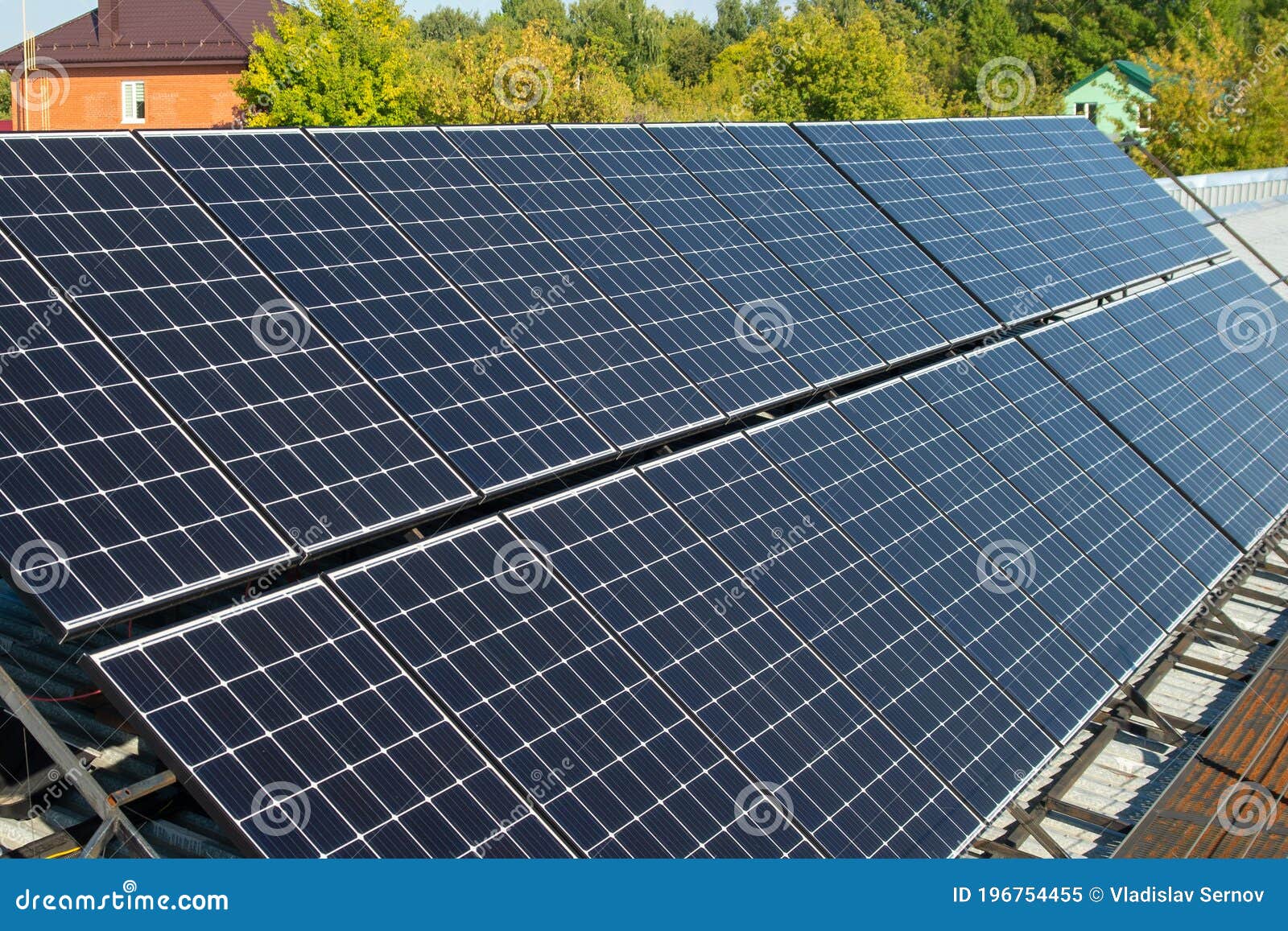 Photovoltaic Cells on the Background or Solar Panels Stock Image ...