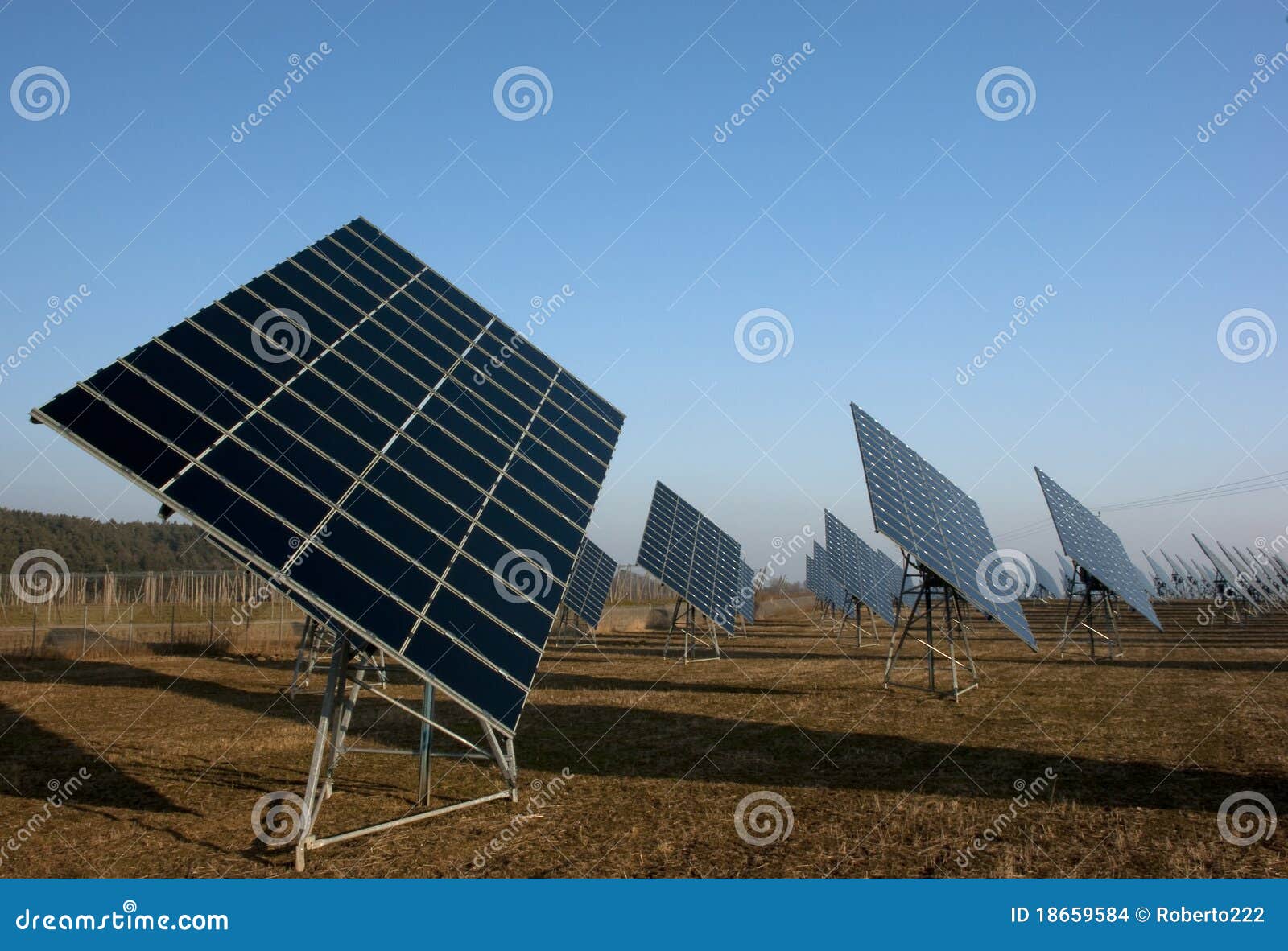 Photovoltaic field stock photo. Image of environmental - 18659584