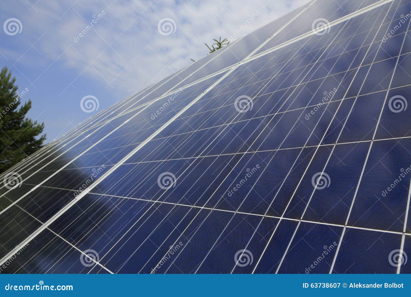 Photovoltaic Modules in Front Stock Image - Image of photovoltaic ...
