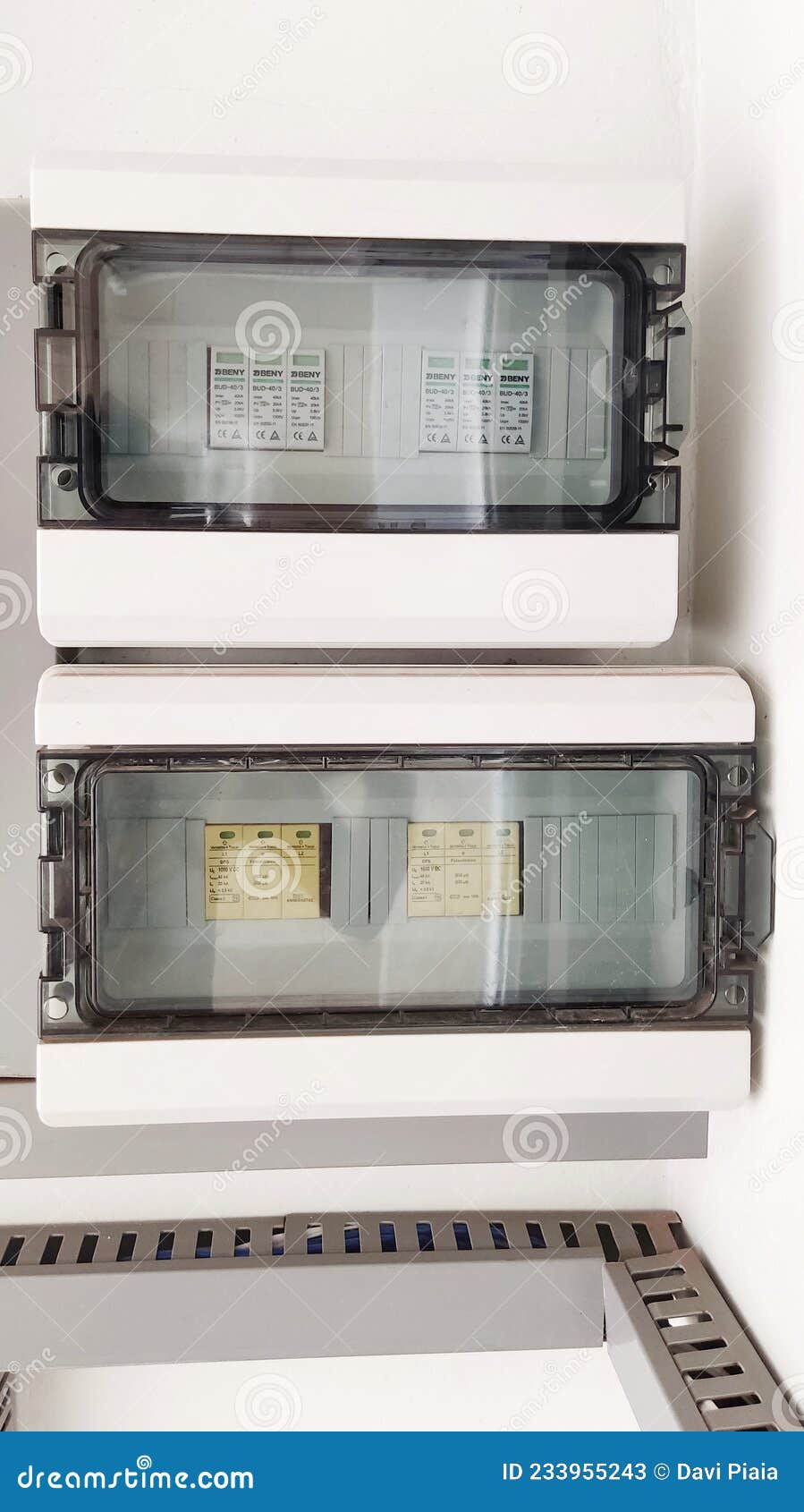 Photovoltaic Power Distribution Board Stock Image - Image of board ...