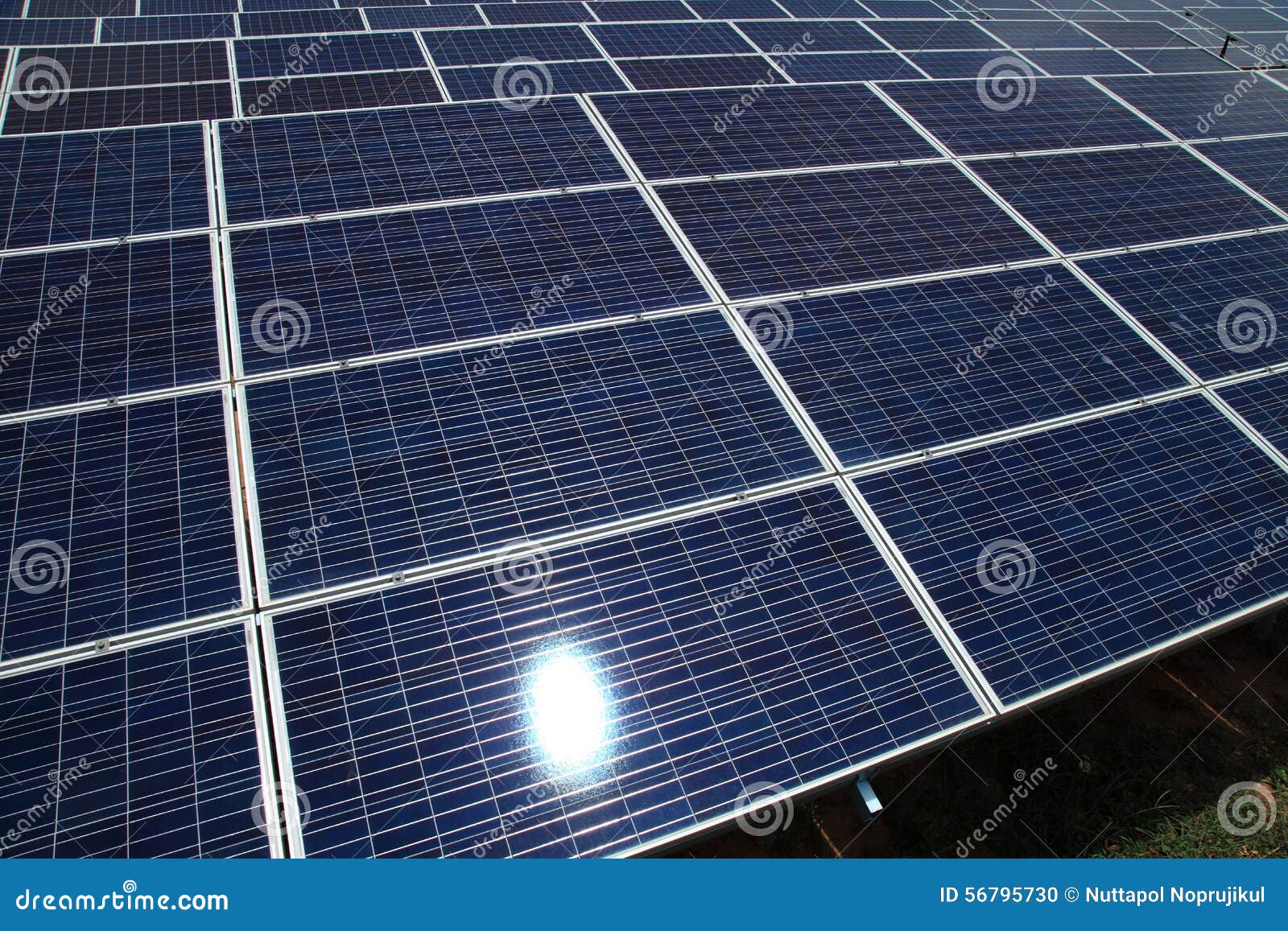 Photovoltaic Solar Modules for Producing Electricity Stock Photo ...