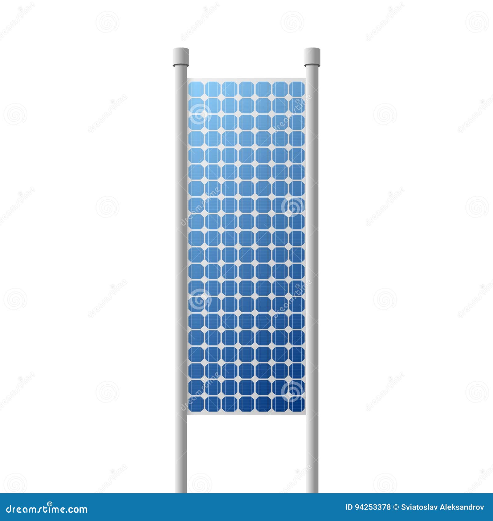 Photovoltaic Solar Panel Renewable Energy Source Stock Vector ...