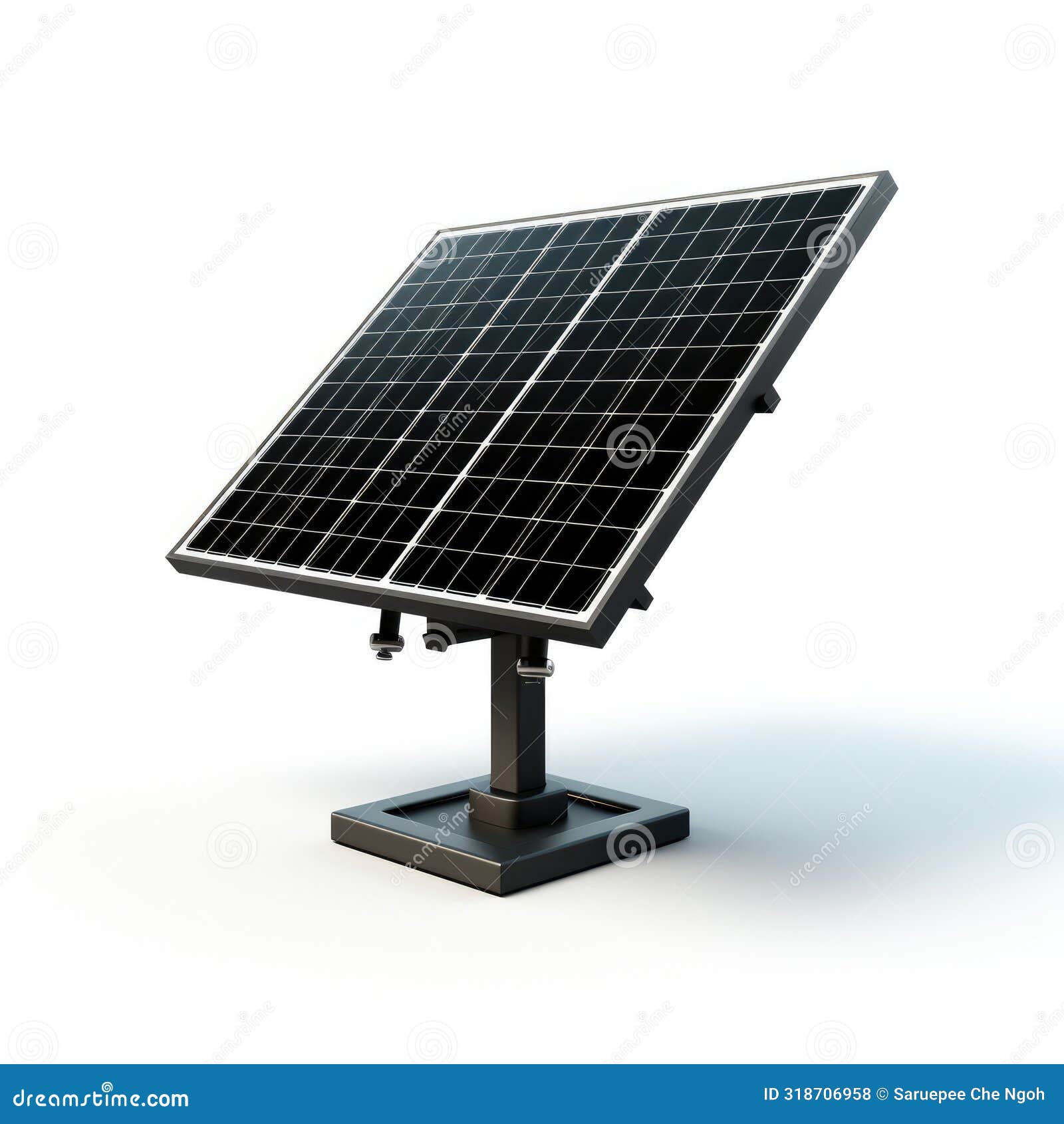 Photovoltaic Solar Panels Isolated from the White Background Stock ...
