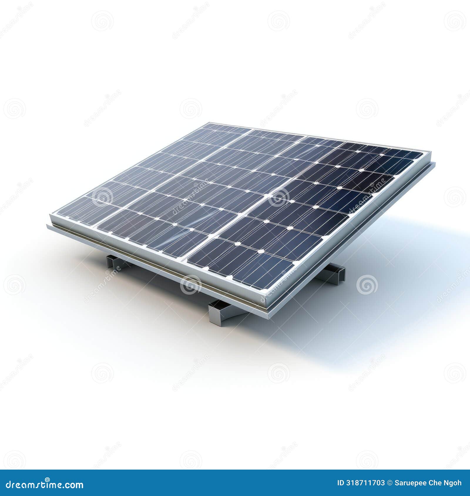 Photovoltaic Solar Panels Isolated from the White Background Stock ...