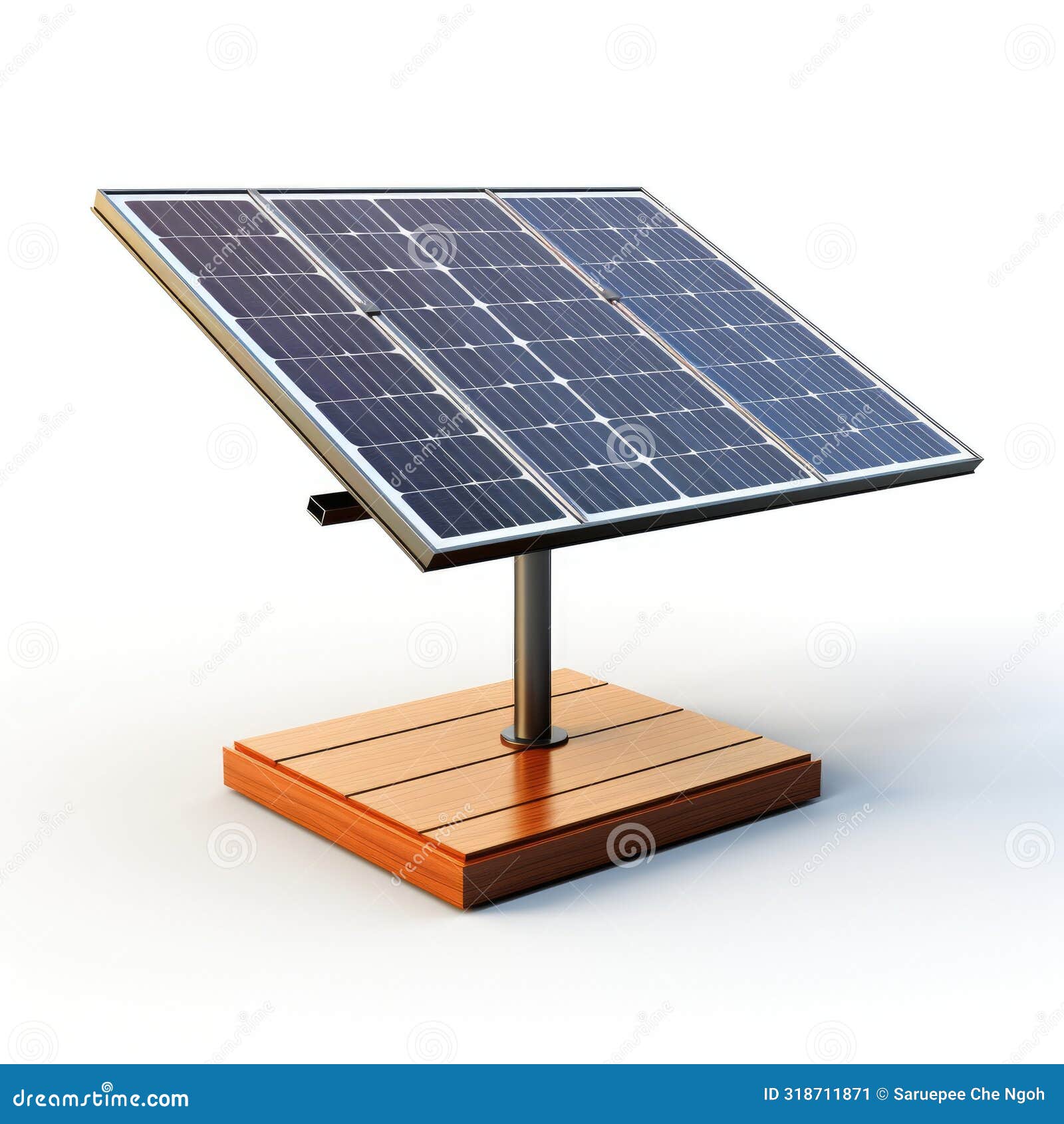 Photovoltaic Solar Panels Isolated from the White Background Stock ...