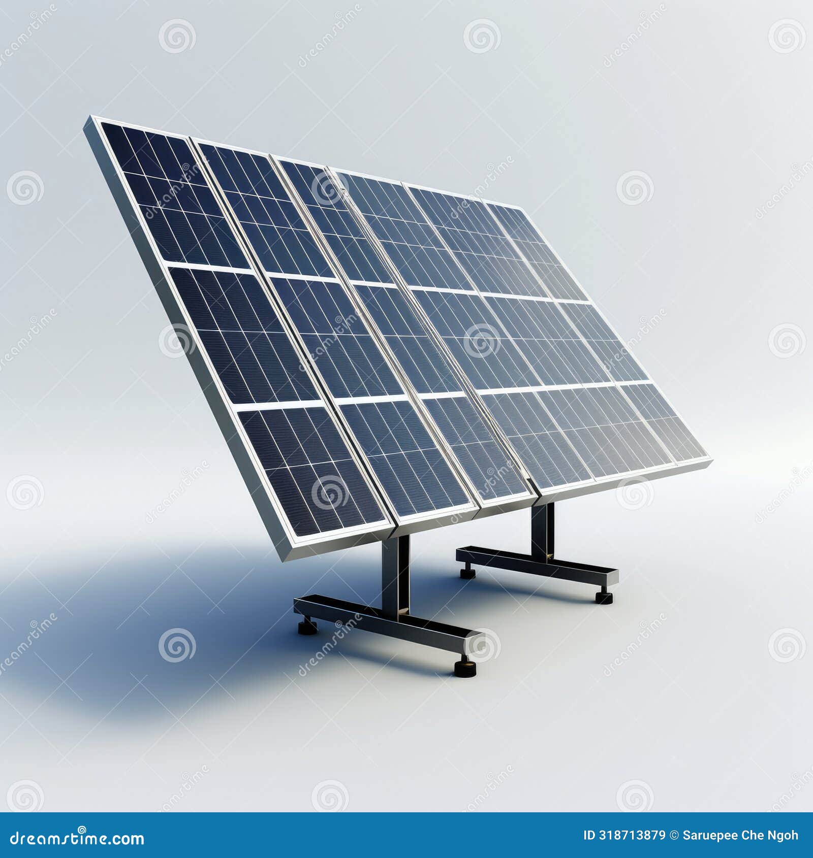 Photovoltaic Solar Panels Isolated from the White Background Stock ...