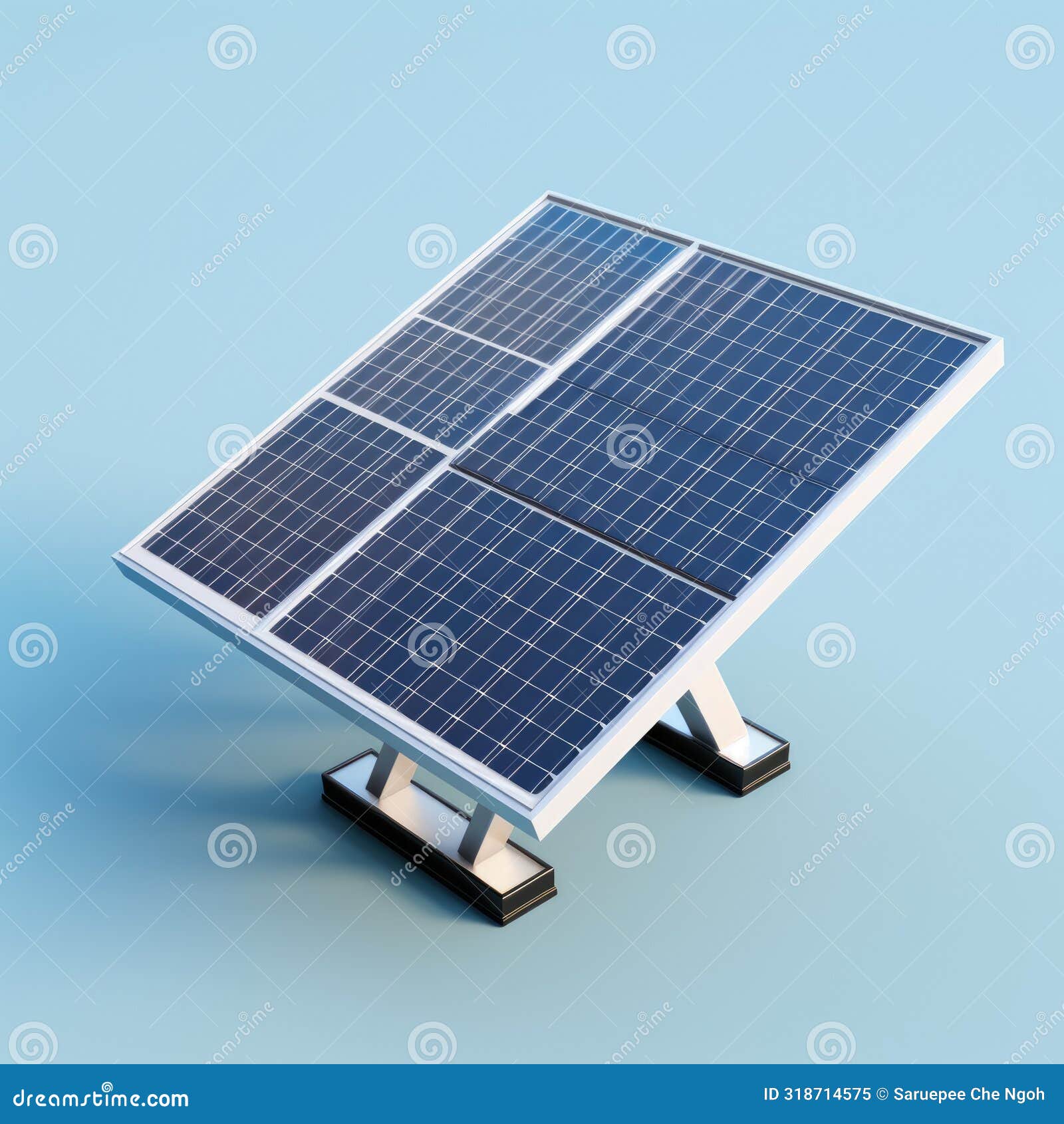 Photovoltaic Solar Panels Isolated from the White Background Stock ...