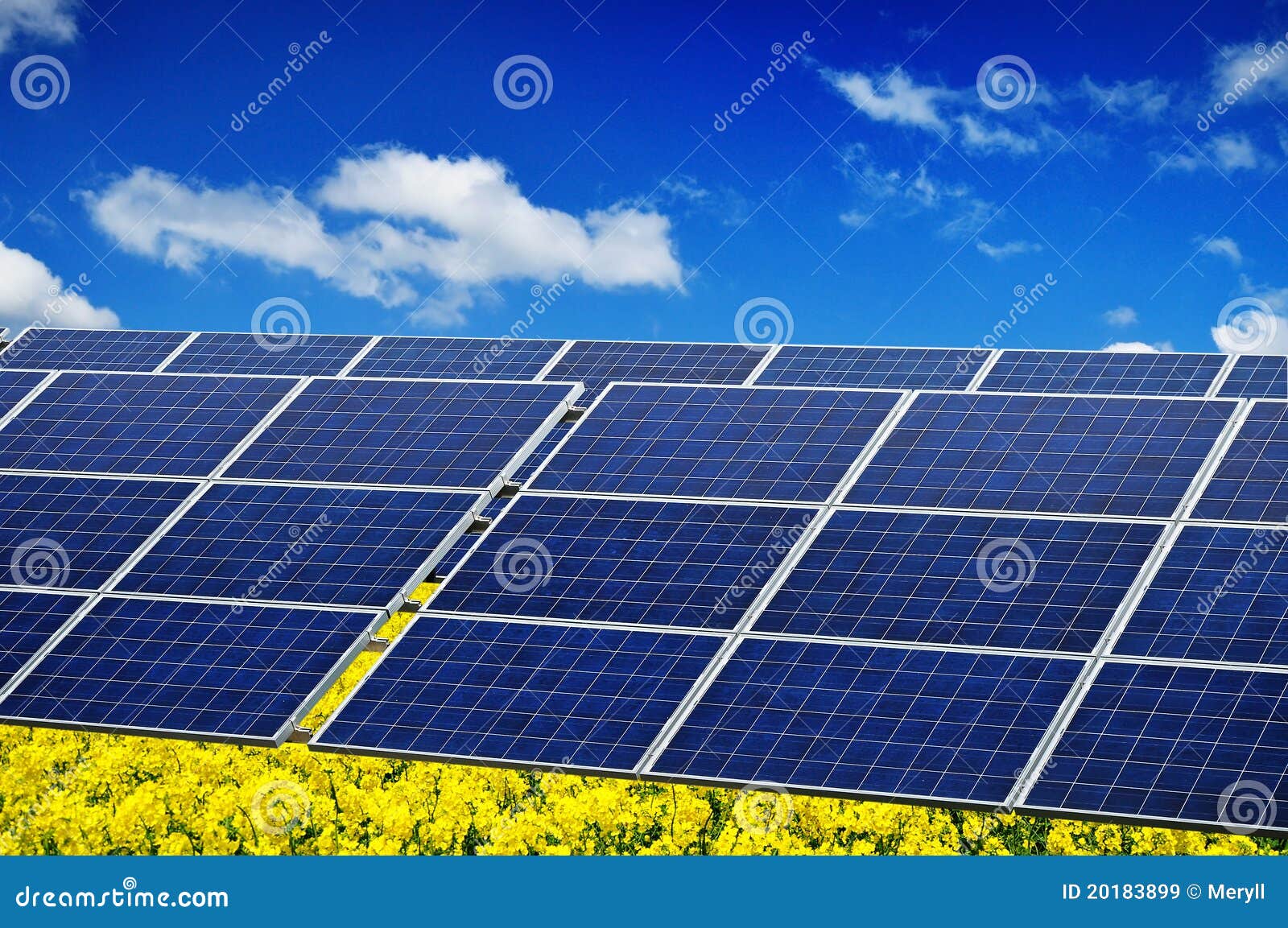 Photovoltaic solar power stock image. Image of blue, ecology - 20183899