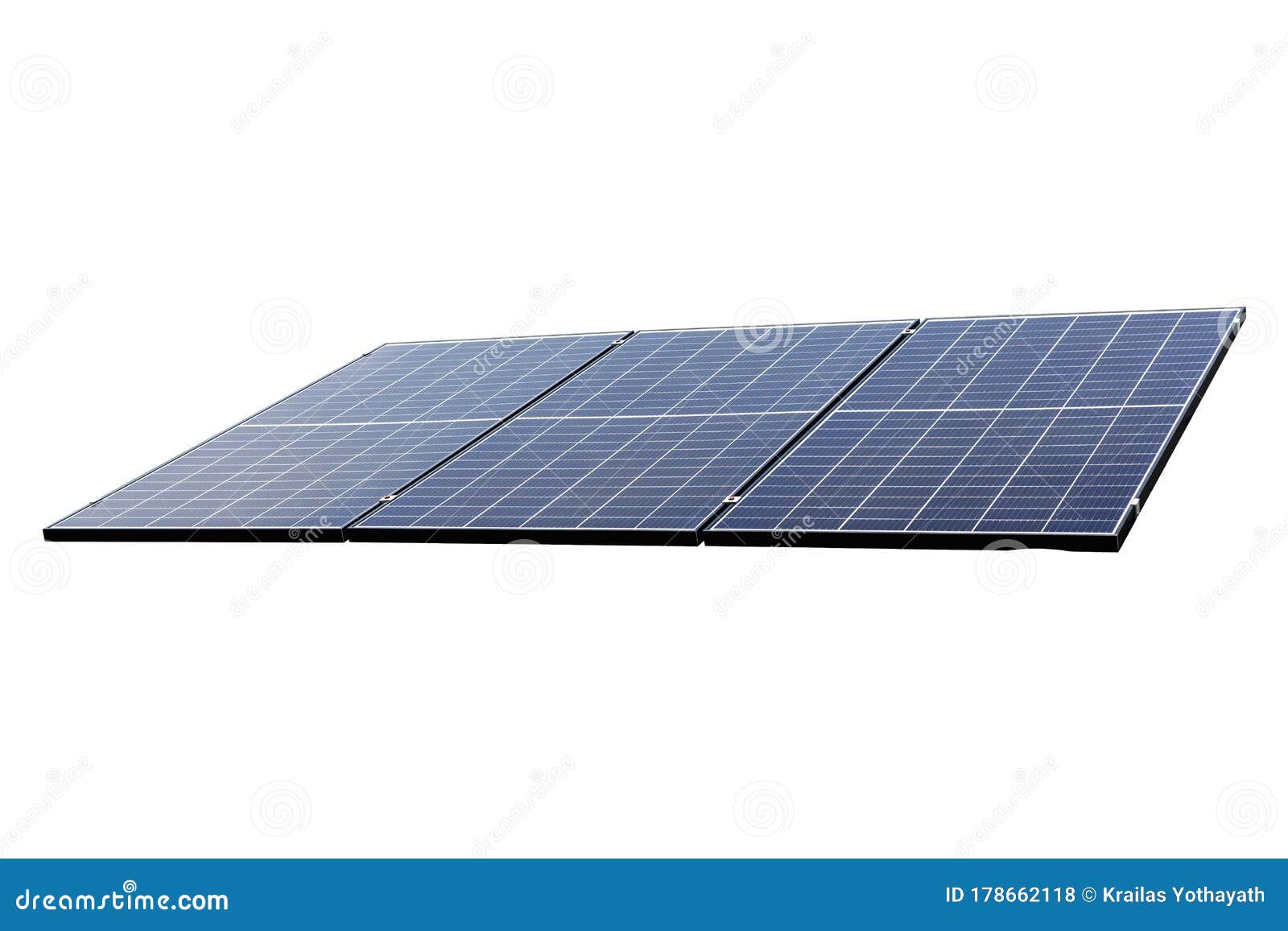 Photovoltaic Solar Power Panel Isolated on White Background Stock Photo ...
