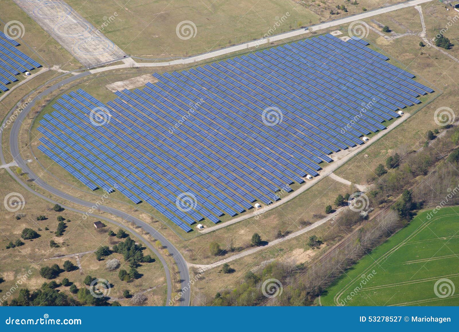 Photovoltaic System Bird S-eye View Stock Image - Image of ...