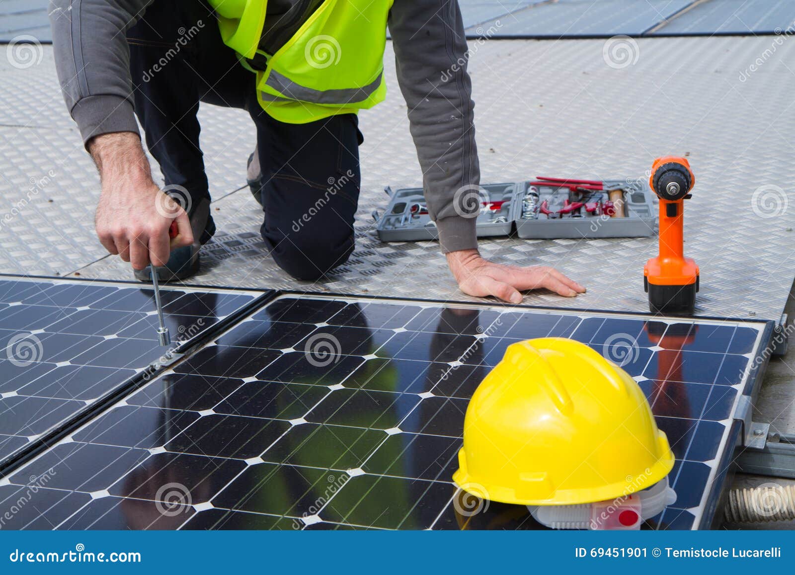 Photovoltaic work stock image. Image of photovoltaics - 69451901