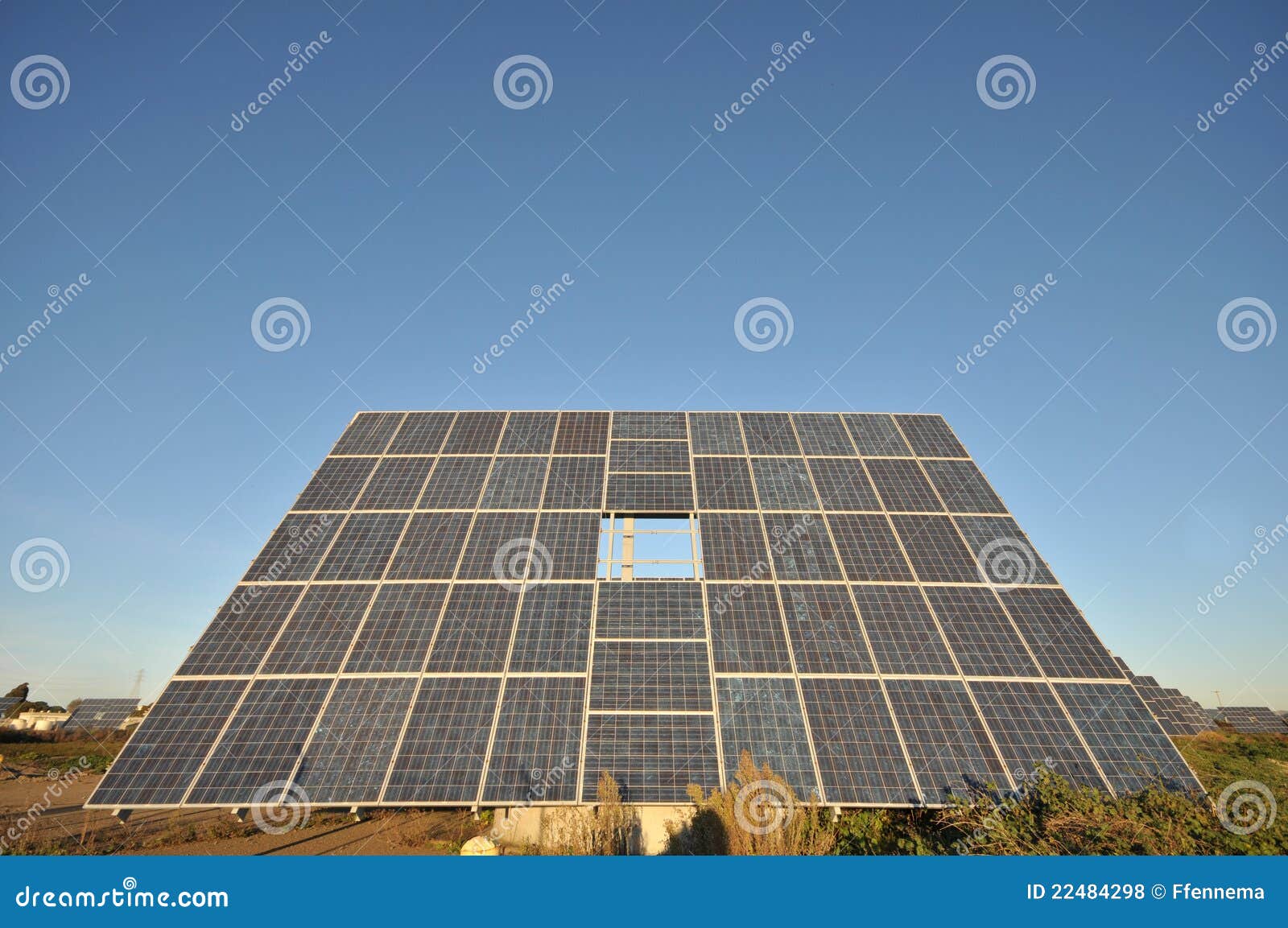 Photovoltaics Panels in Sunlight. Stock Photo - Image of industry, blue ...